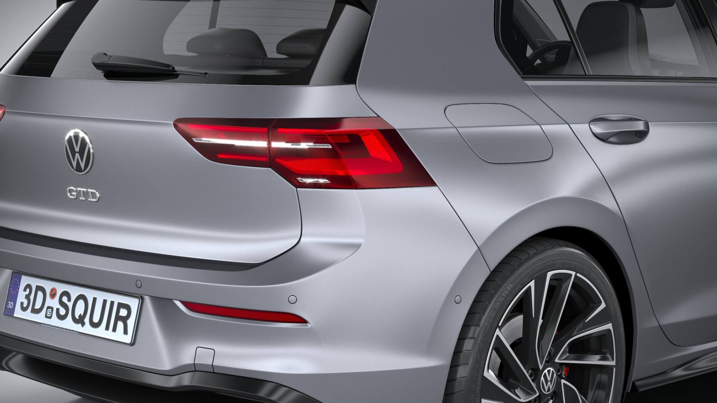 Volkswagen Golf GTD 5-door 2020 3D Model by SQUIR