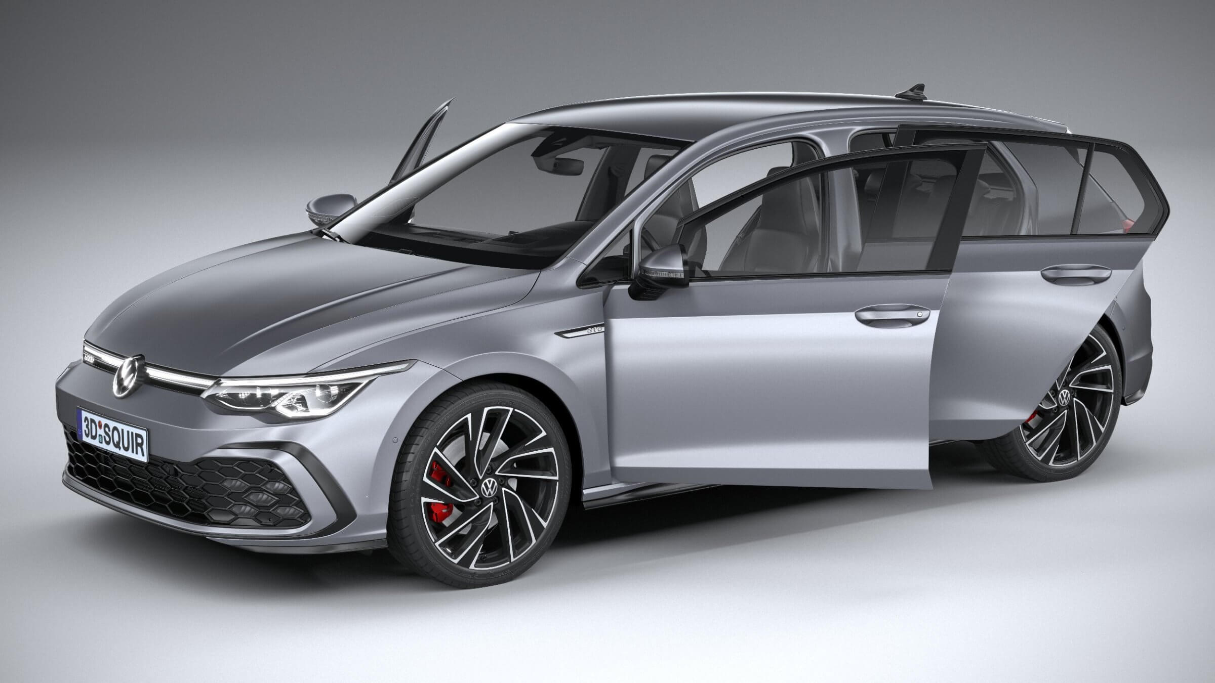 Volkswagen Golf GTD 5-door 2020 3D Model by SQUIR