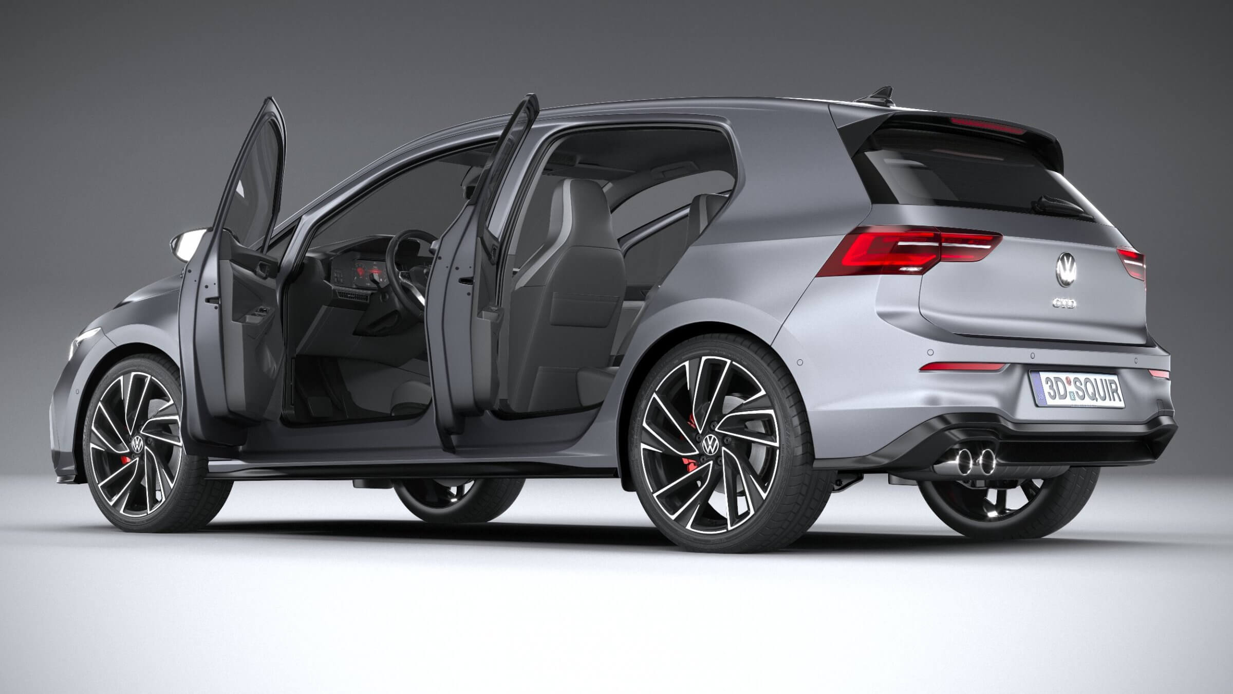 Volkswagen Golf GTD 5-door 2020 3D Model by SQUIR