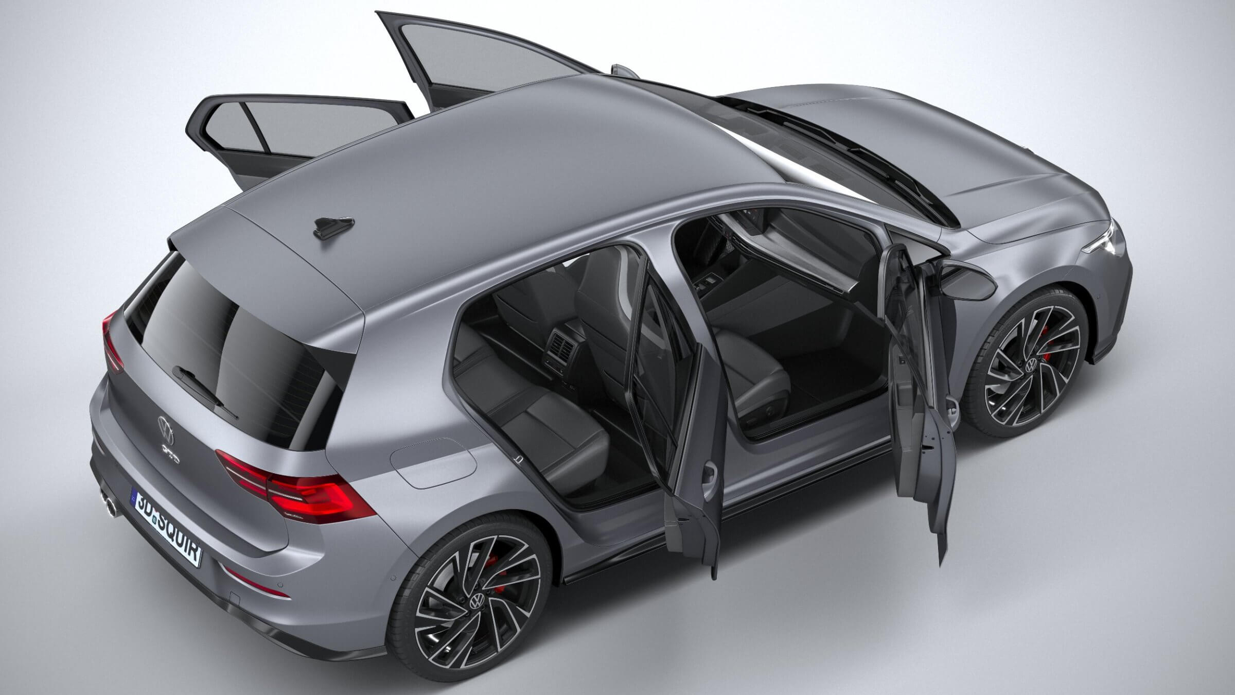Volkswagen Golf GTD 5-door 2020 3D Model by SQUIR