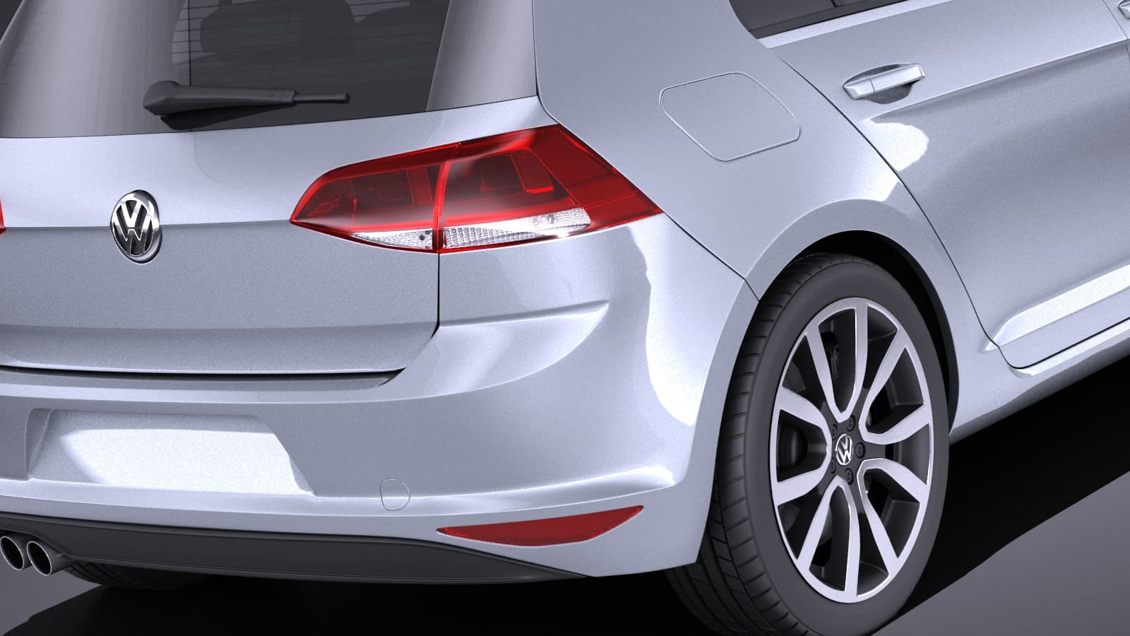 Volkswagen Golf GTE 2015 (V-Ray) 3D Model by SQUIR