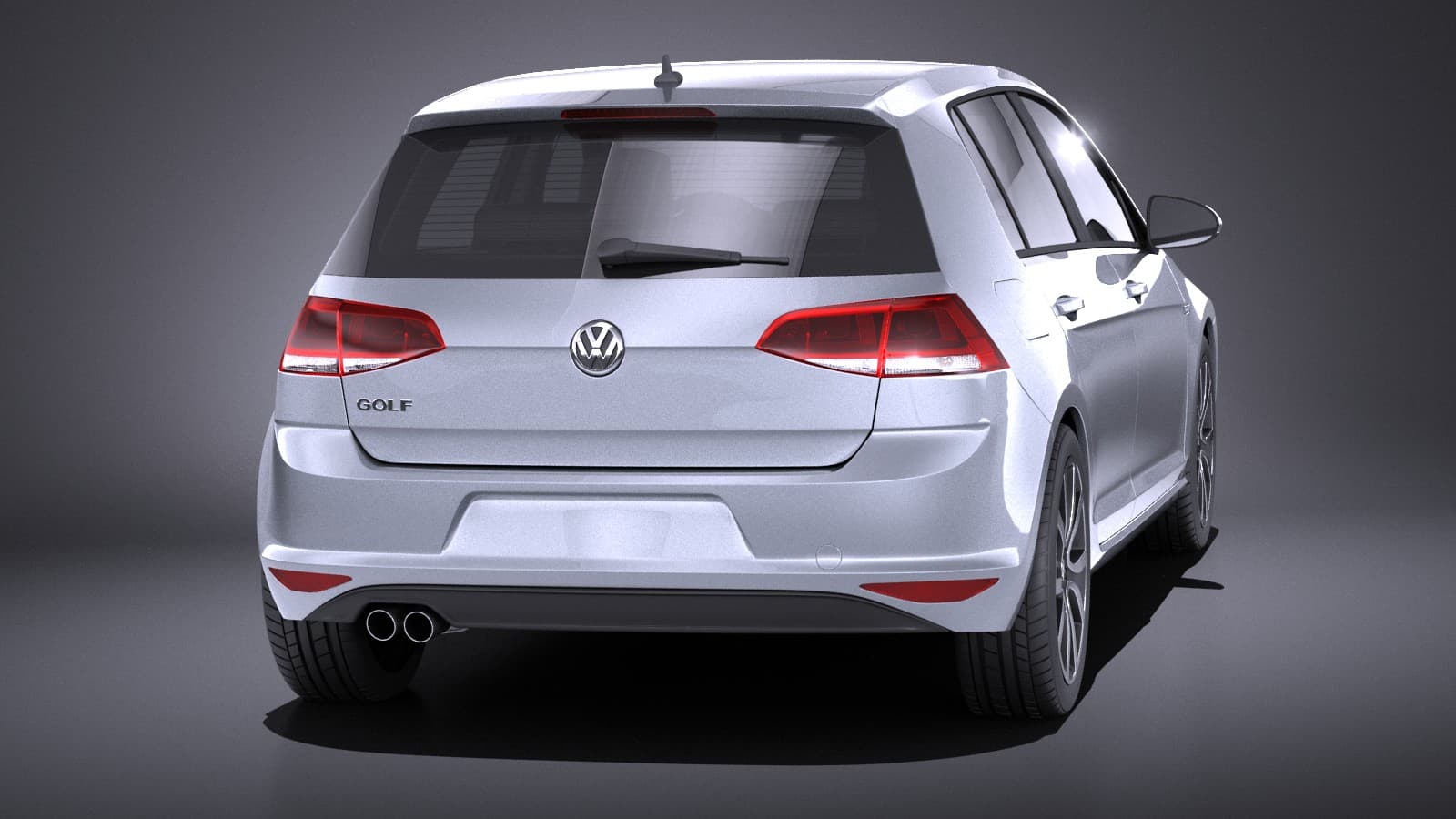 Volkswagen Golf GTE 2015 (V-Ray) 3D Model by SQUIR