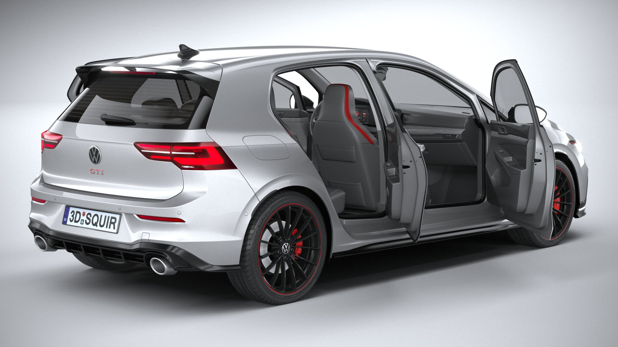 Volkswagen Golf GTI Clubsport 45 2021 - 3D Model by SQUIR