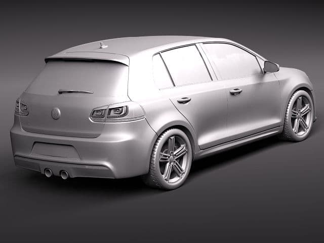 Volkswagen Golf R 2011 - 3D Model by SQUIR