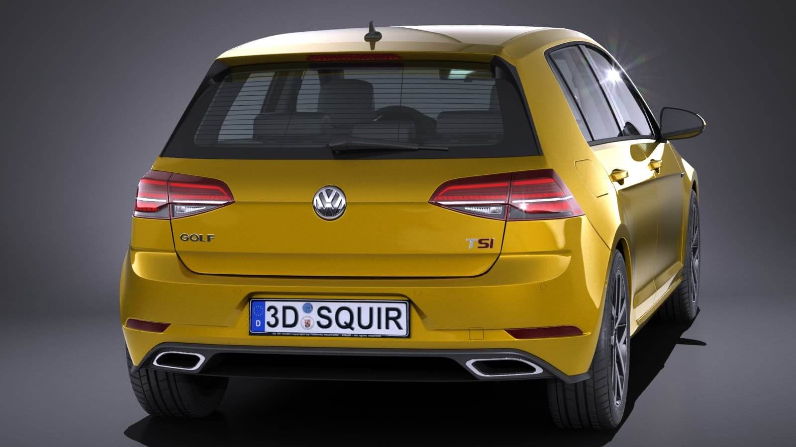 Volkswagen Golf R 2017 - 3D Model by SQUIR