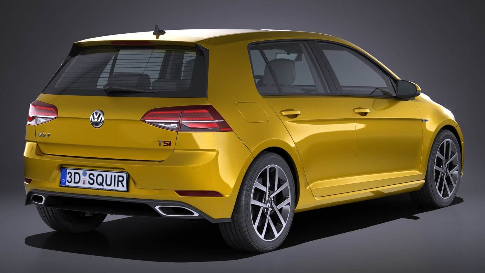 Volkswagen Golf R 2017 - 3D Model by SQUIR