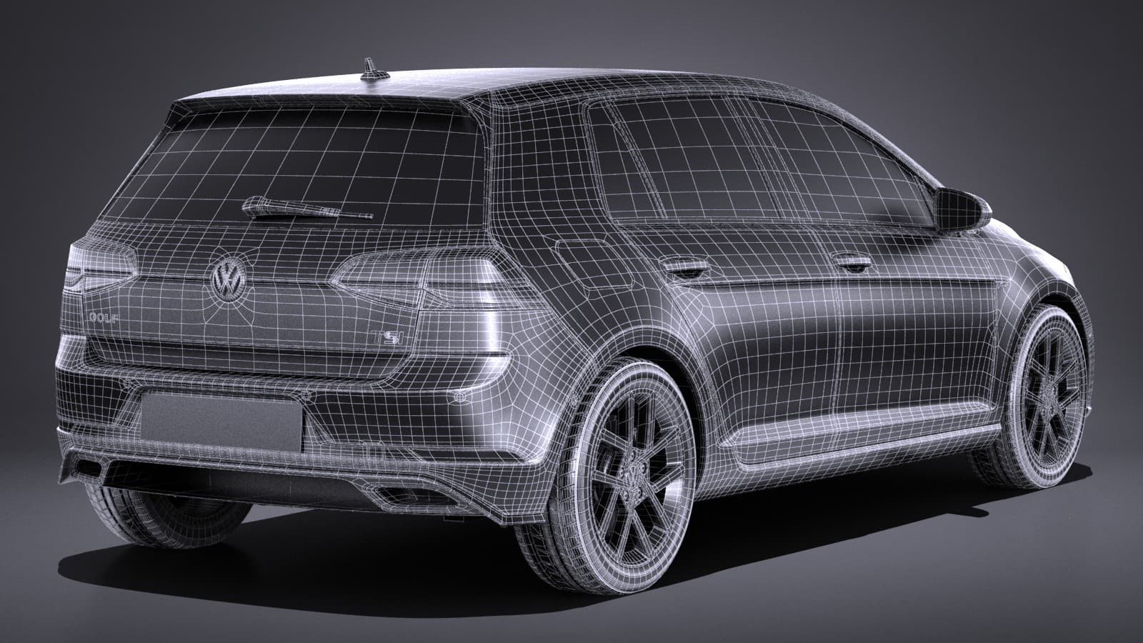 Volkswagen Golf R 2017 - 3D Model by SQUIR