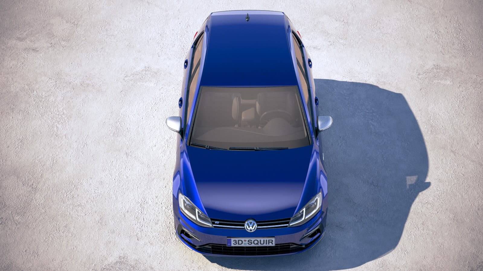 Volkswagen Golf R 2018 - 3D Model by SQUIR