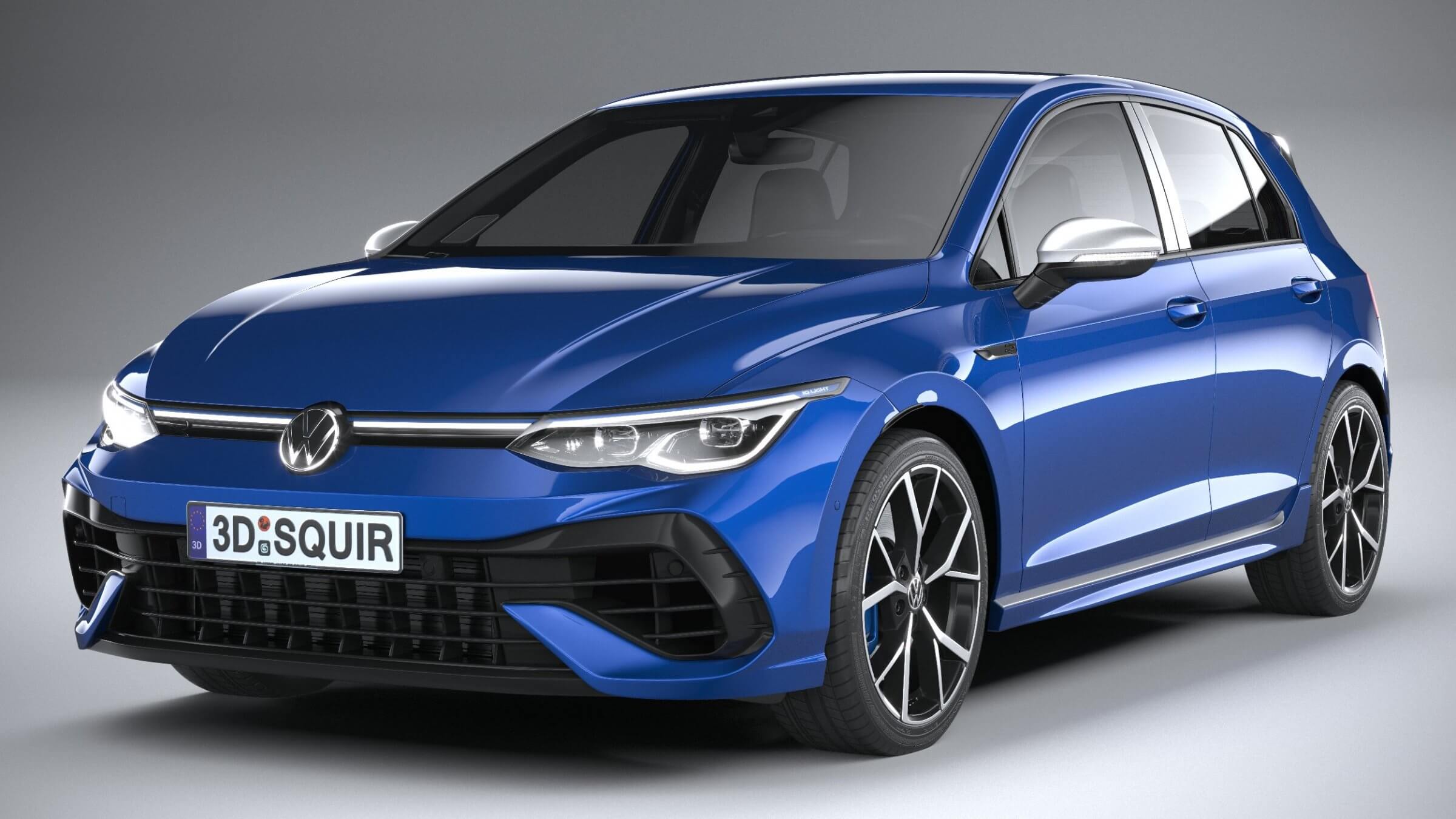 Volkswagen Golf R 2022 - 3D Model by SQUIR