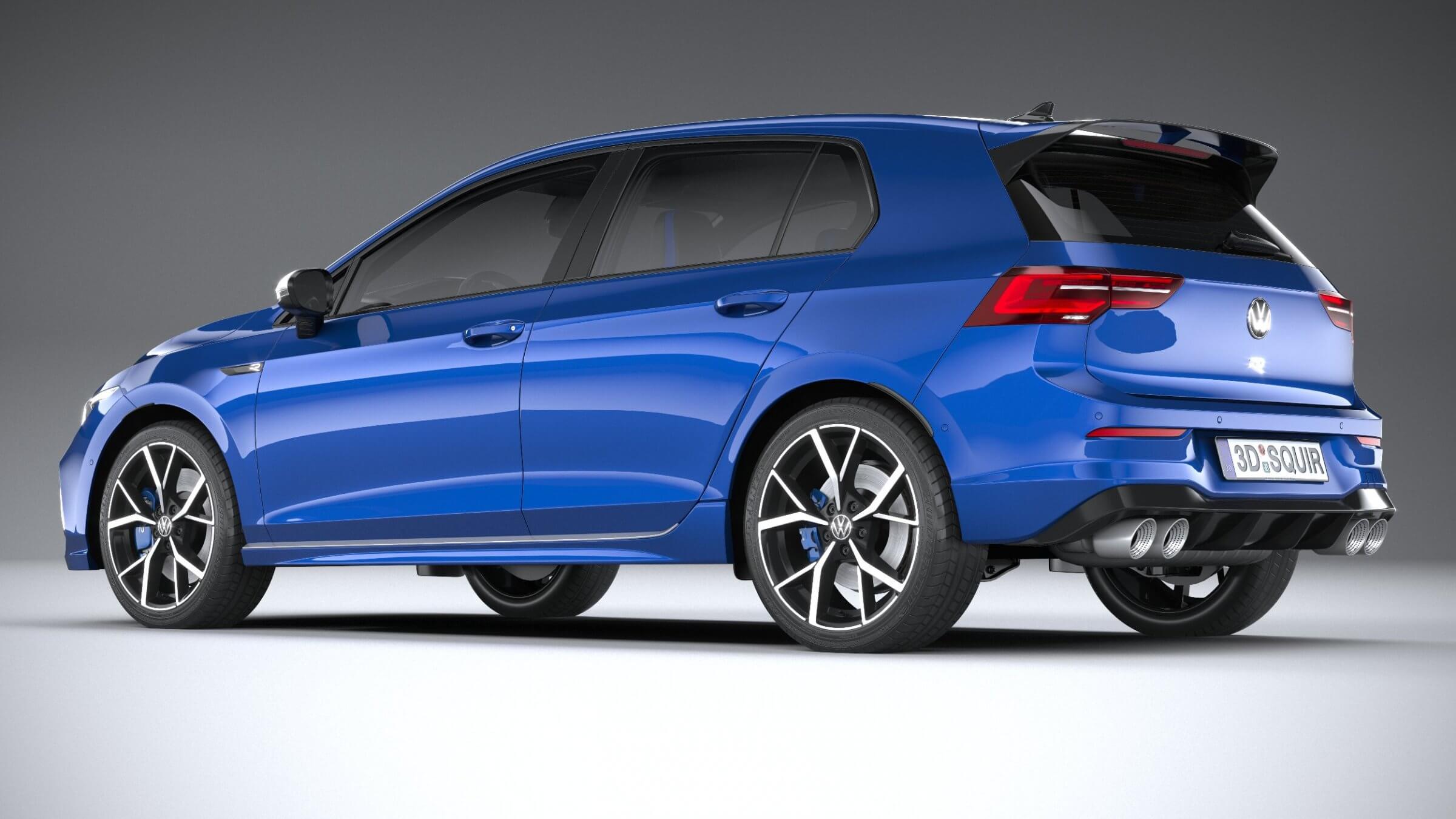 Volkswagen Golf R 2022 - 3D Model by SQUIR