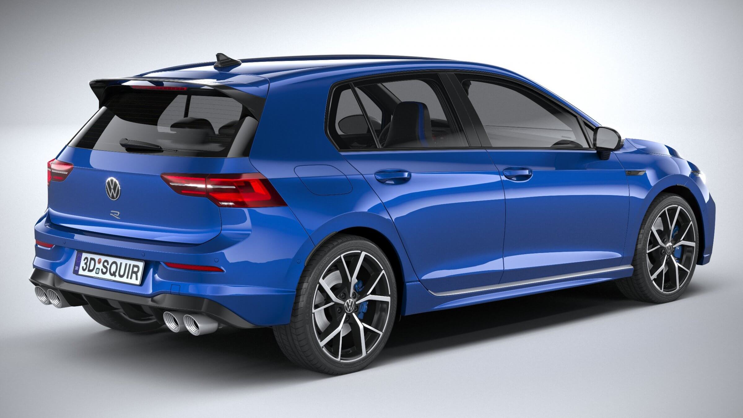 Volkswagen Golf R 2022 - 3D Model by SQUIR