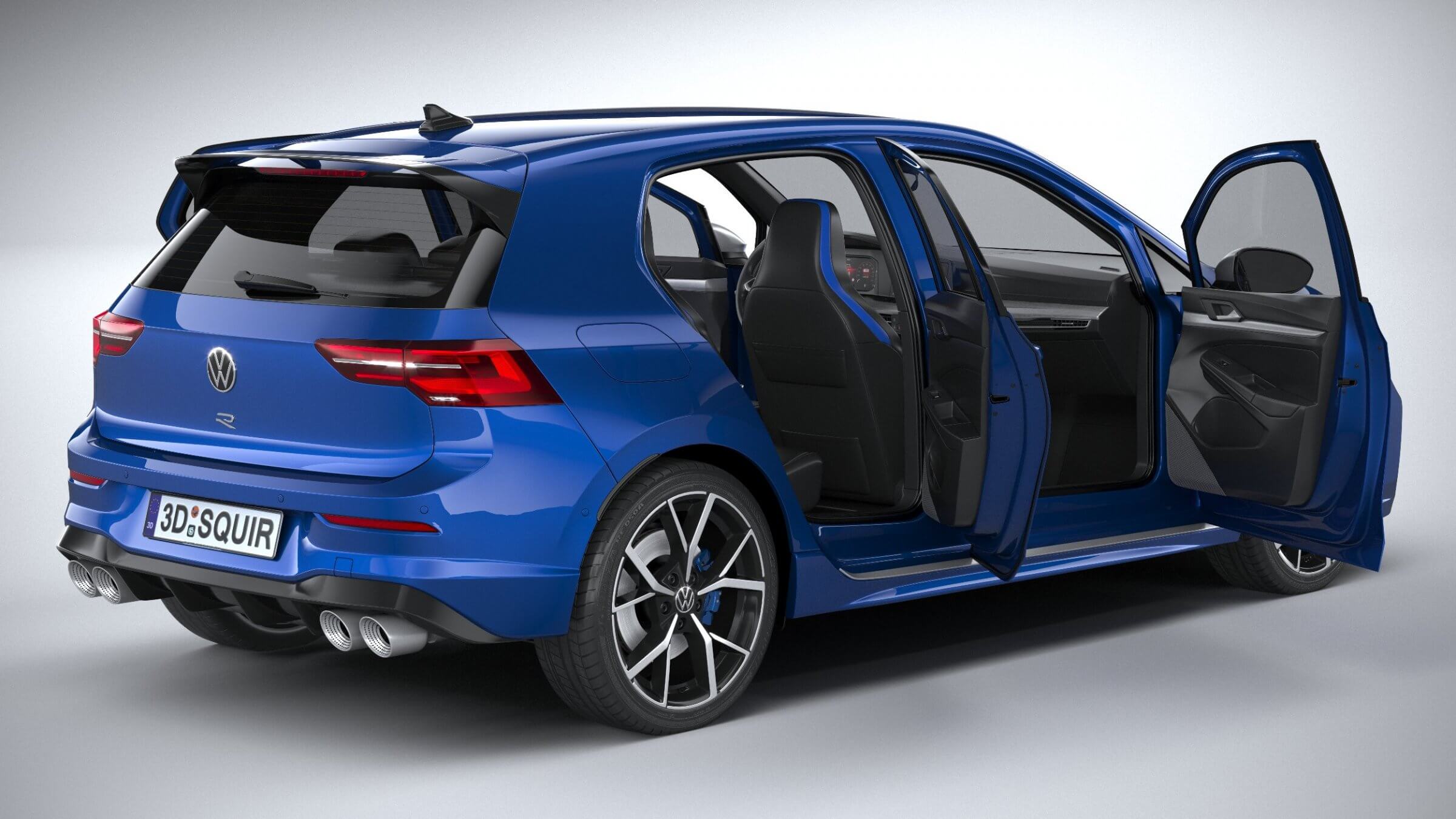 Volkswagen Golf R 2022 - 3D Model by SQUIR