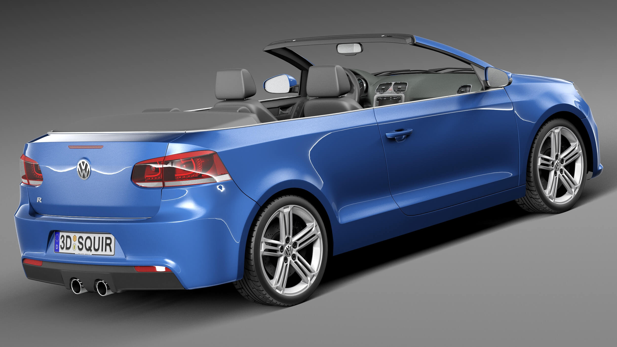 Volkswagen Golf R Convertible 2014 - 3D Model by SQUIR