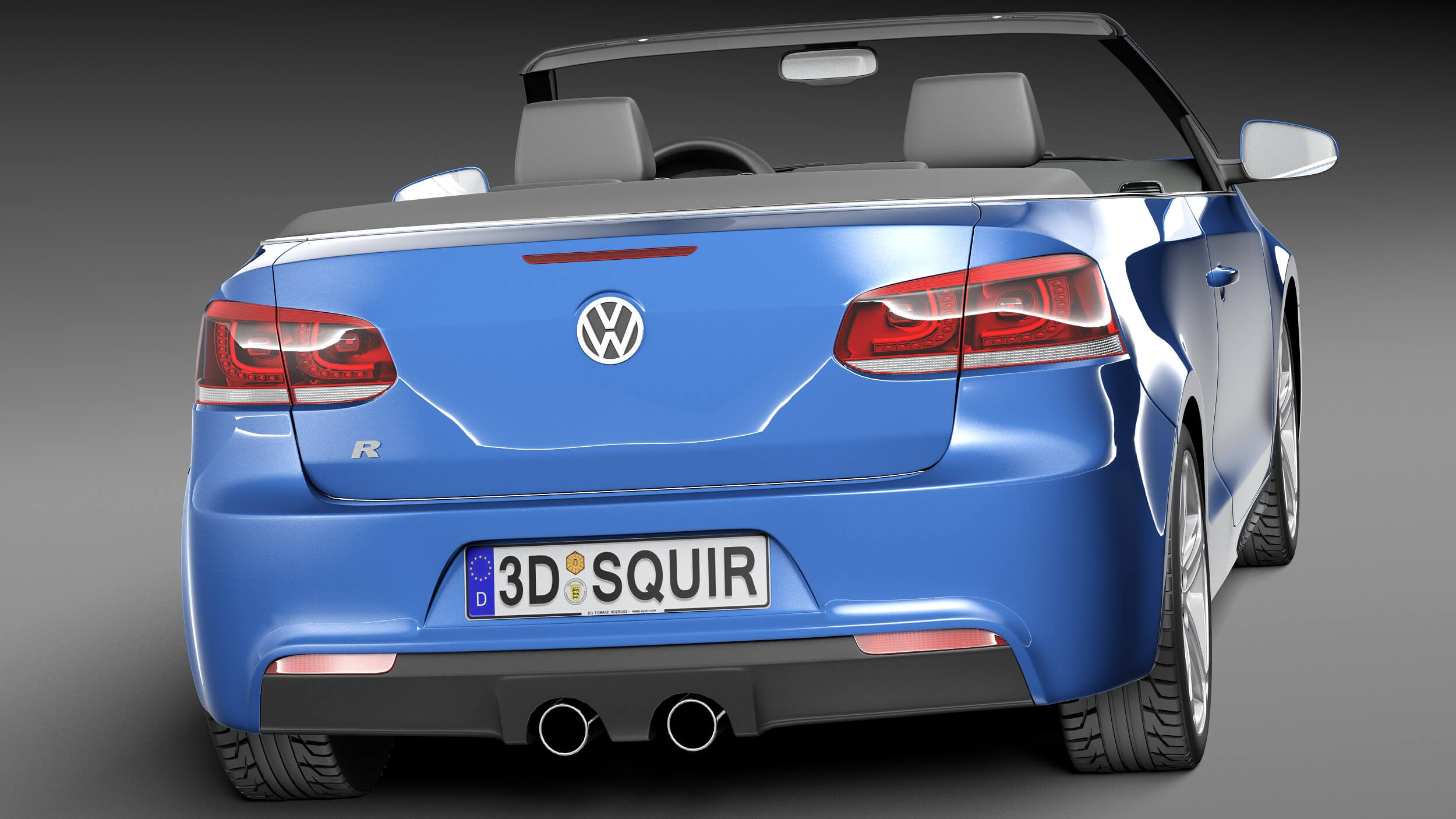 Volkswagen Golf R Convertible 2014 - 3D Model by SQUIR