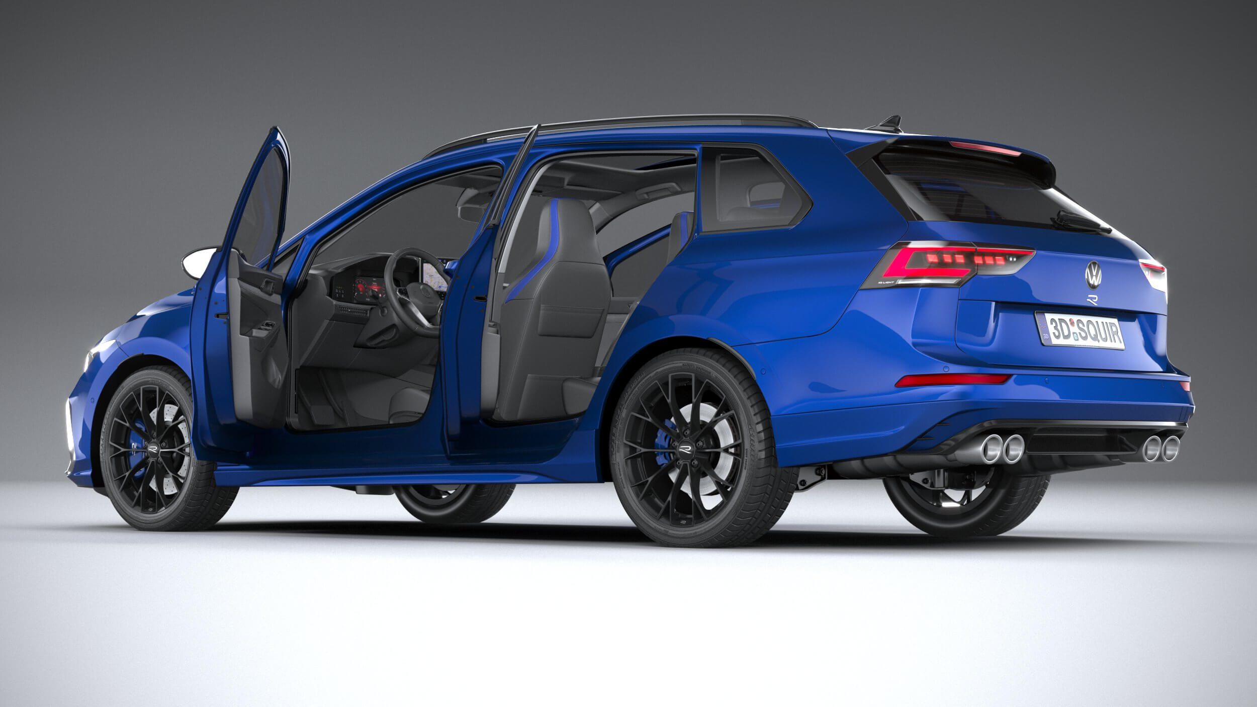 Volkswagen Golf R Variant 2025 - 3D Model by SQUIR