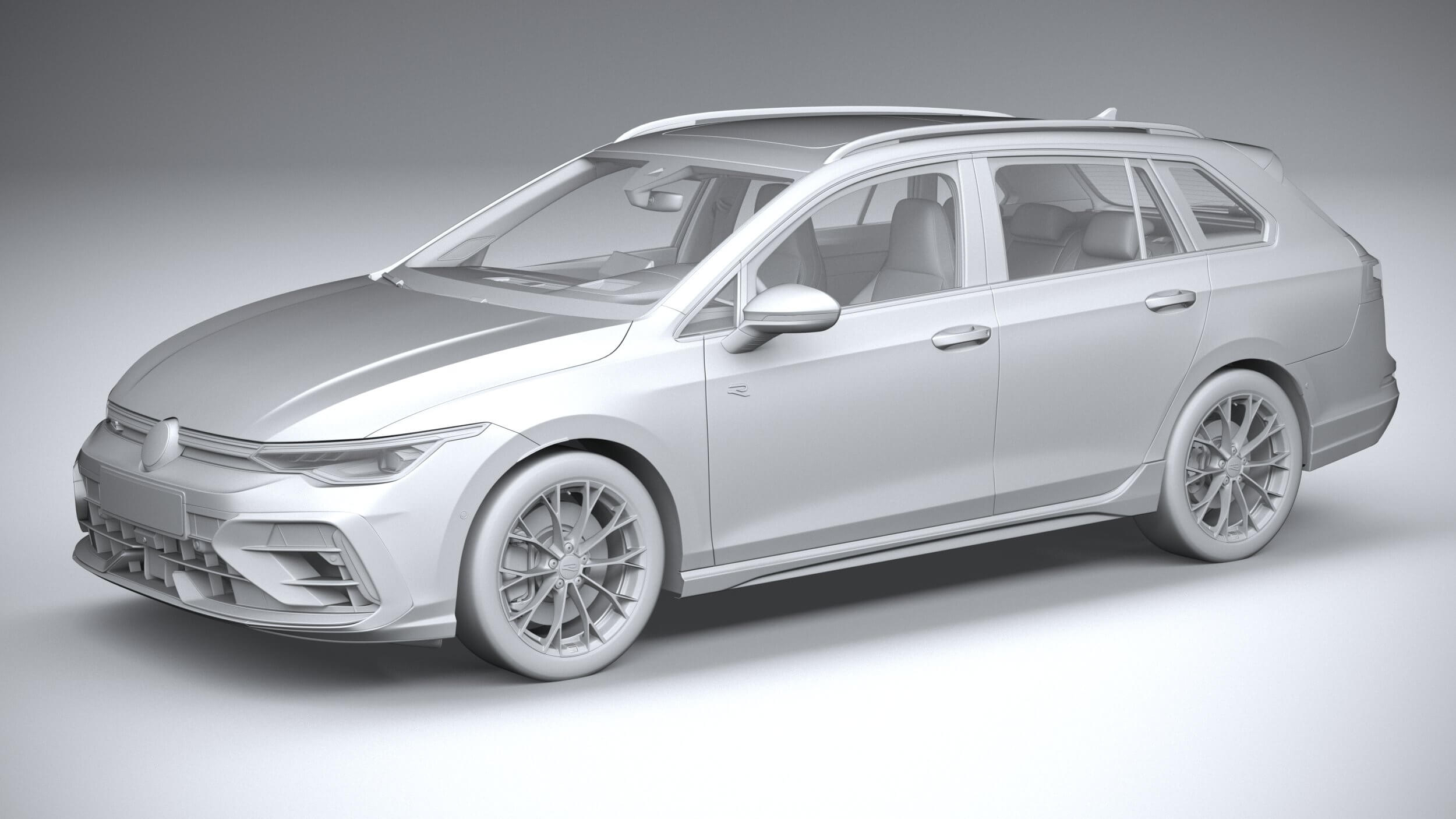 Volkswagen Golf R Variant 2025 - 3D Model by SQUIR