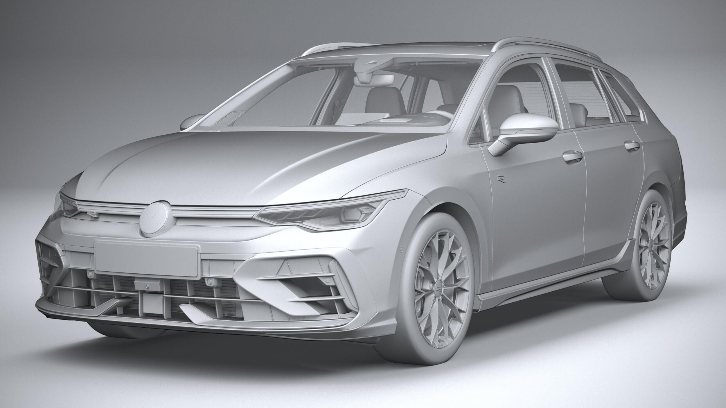 Volkswagen Golf R Variant 2025 - 3D Model by SQUIR
