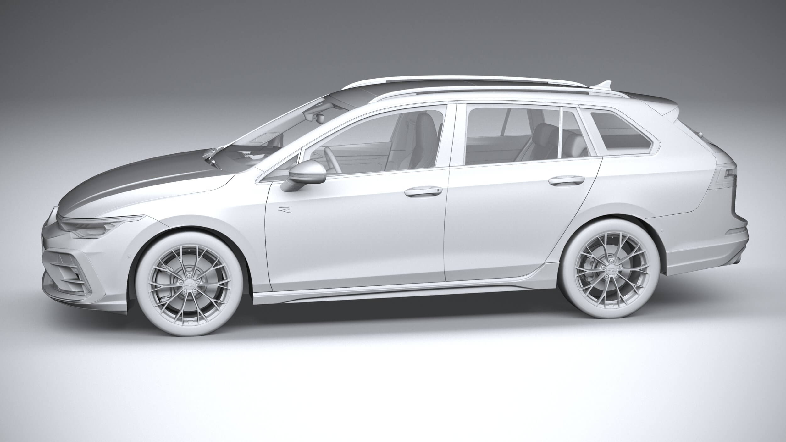 Volkswagen Golf R Variant 2025 - 3D Model by SQUIR