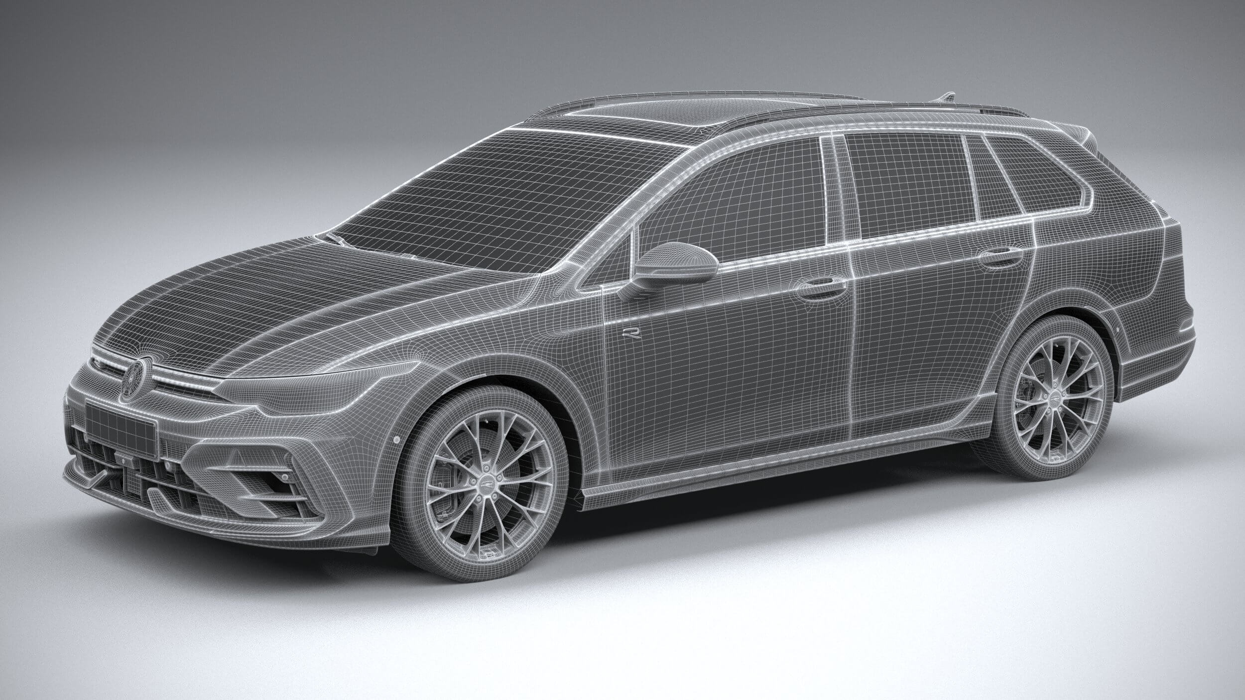 Volkswagen Golf R Variant 2025 - 3D Model by SQUIR