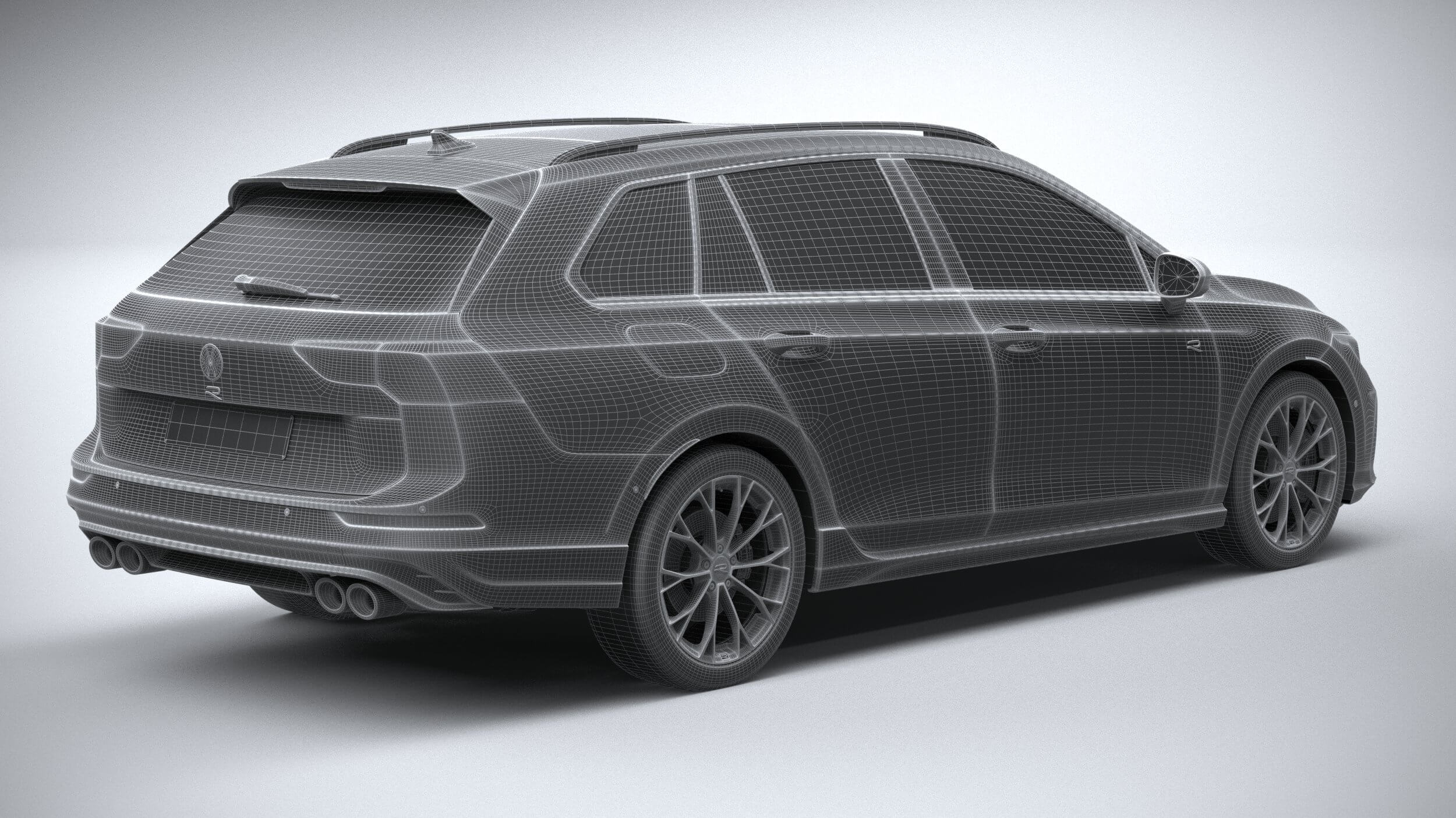 Volkswagen Golf R Variant 2025 - 3D Model by SQUIR