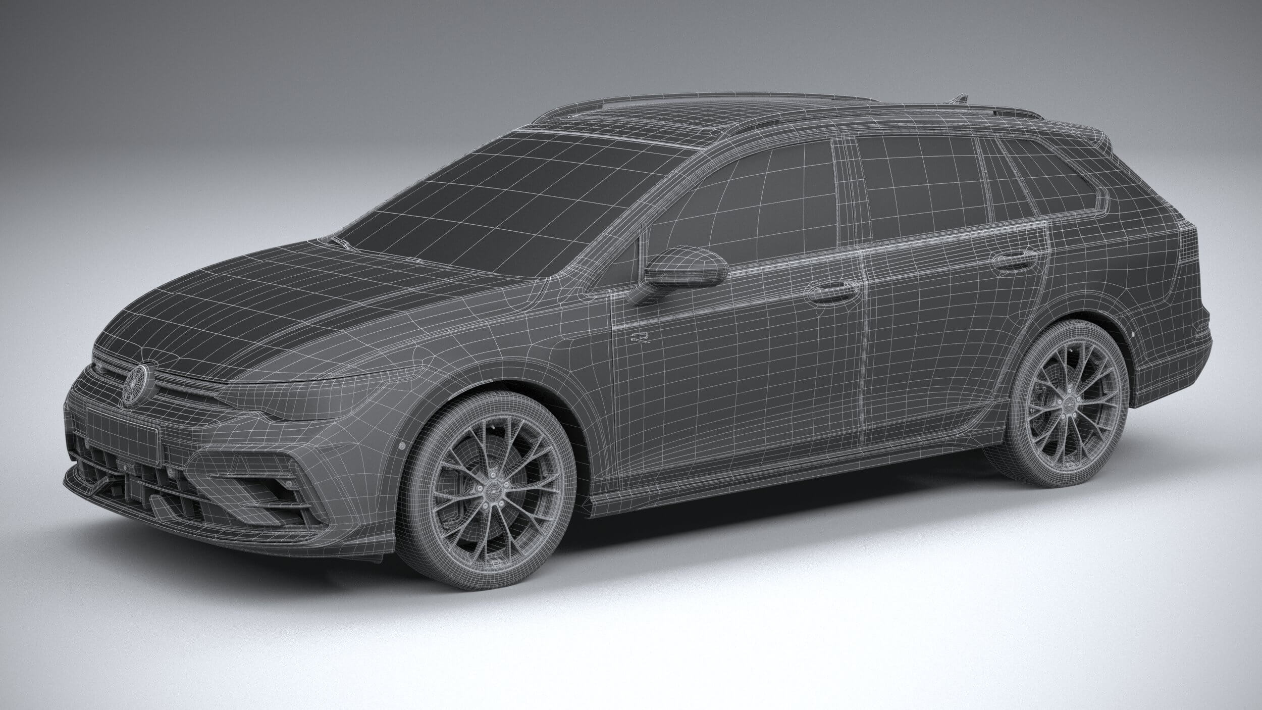 Volkswagen Golf R Variant 2025 - 3D Model by SQUIR