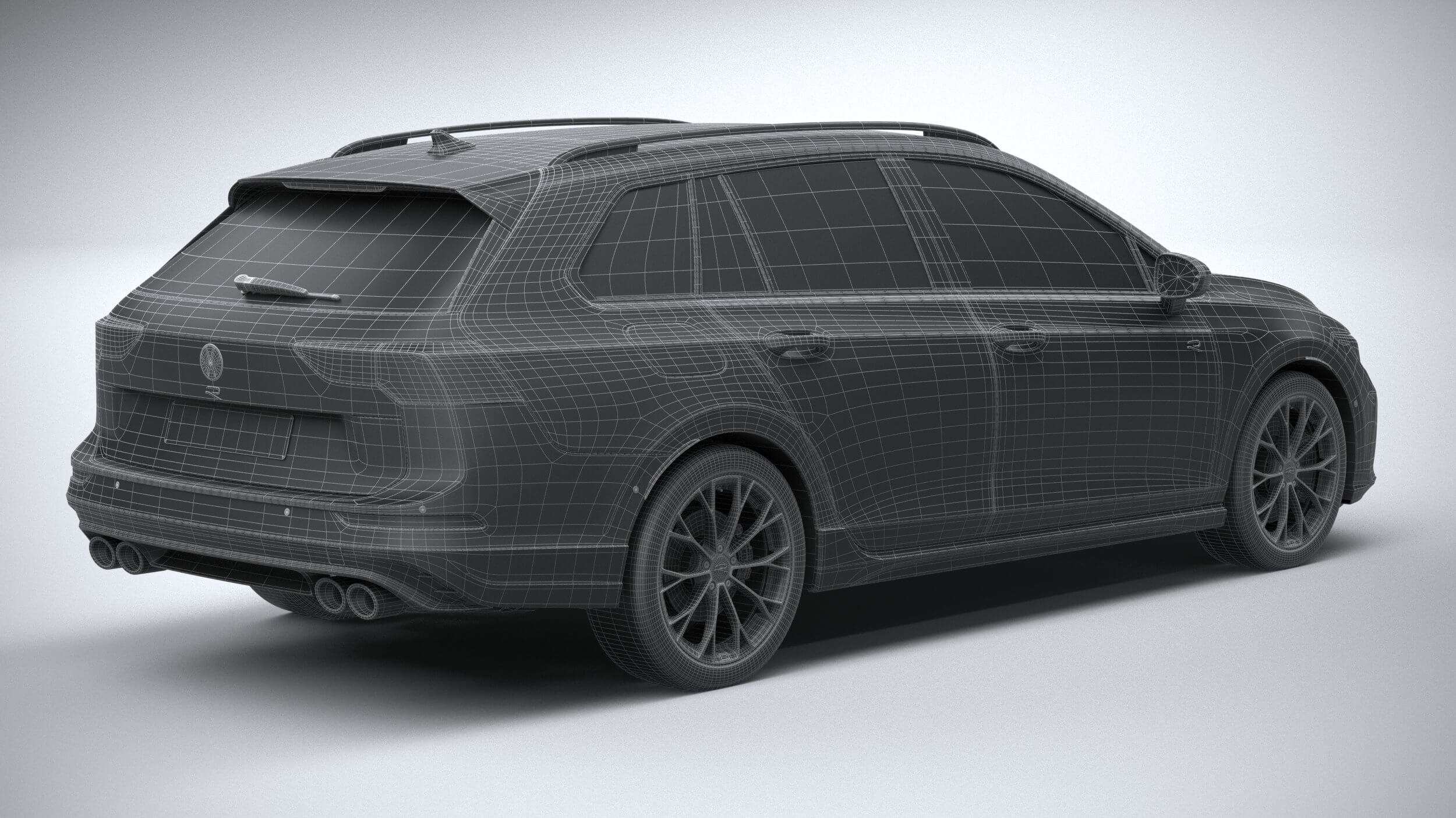 Volkswagen Golf R Variant 2025 - 3D Model by SQUIR
