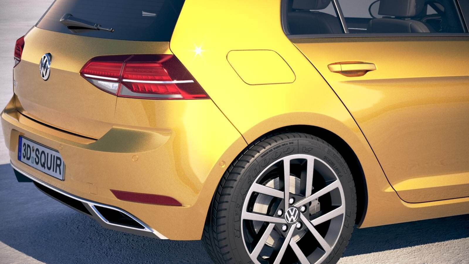 Volkswagen Golf TDI 2017 - 3D Model by SQUIR