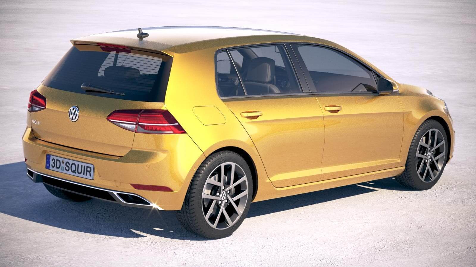 Volkswagen Golf TDI 2017 - 3D Model by SQUIR