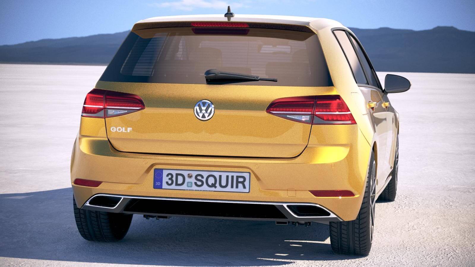 Volkswagen Golf TDI 2017 - 3D Model by SQUIR