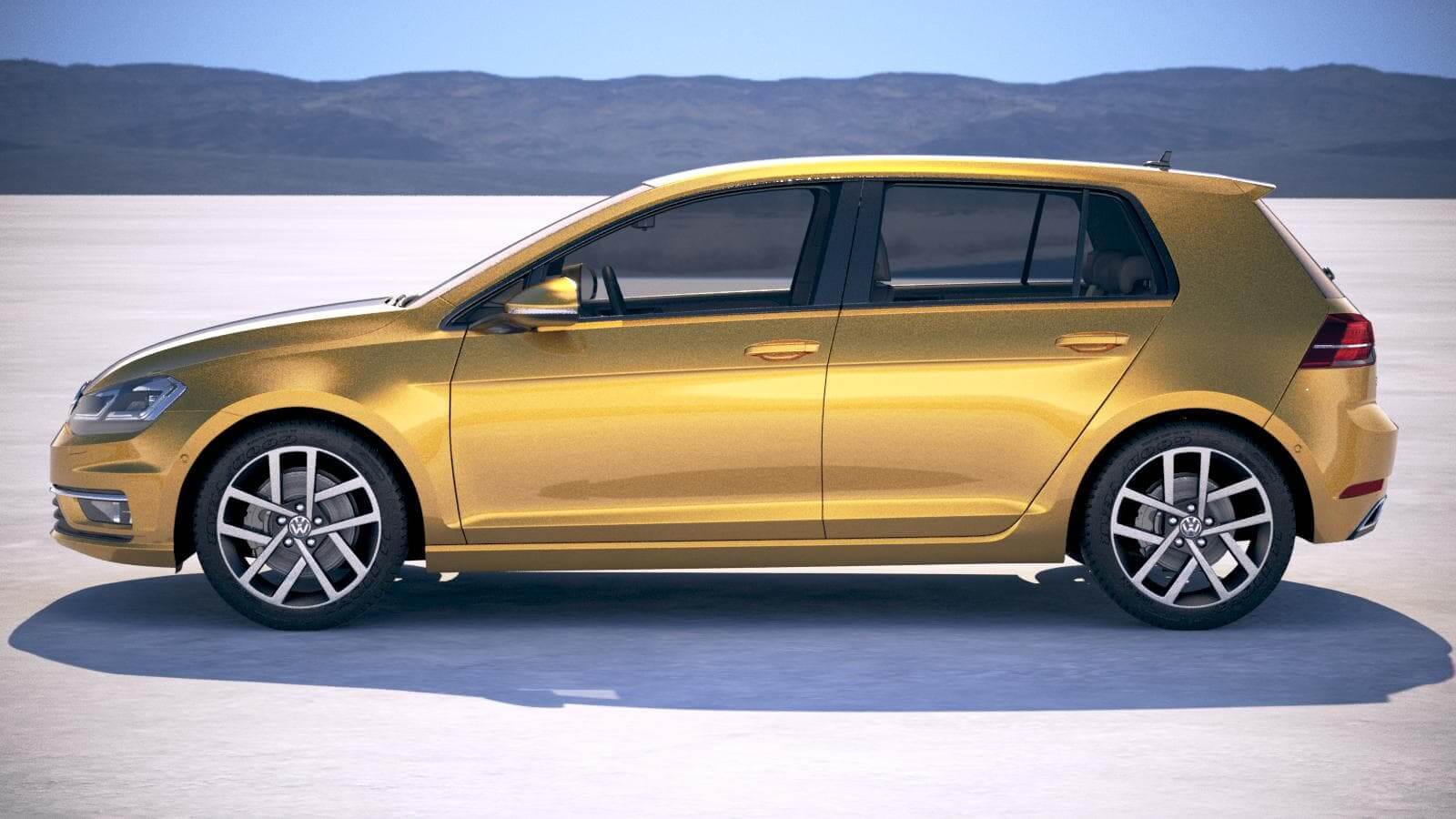 Volkswagen Golf TDI 2017 - 3D Model by SQUIR