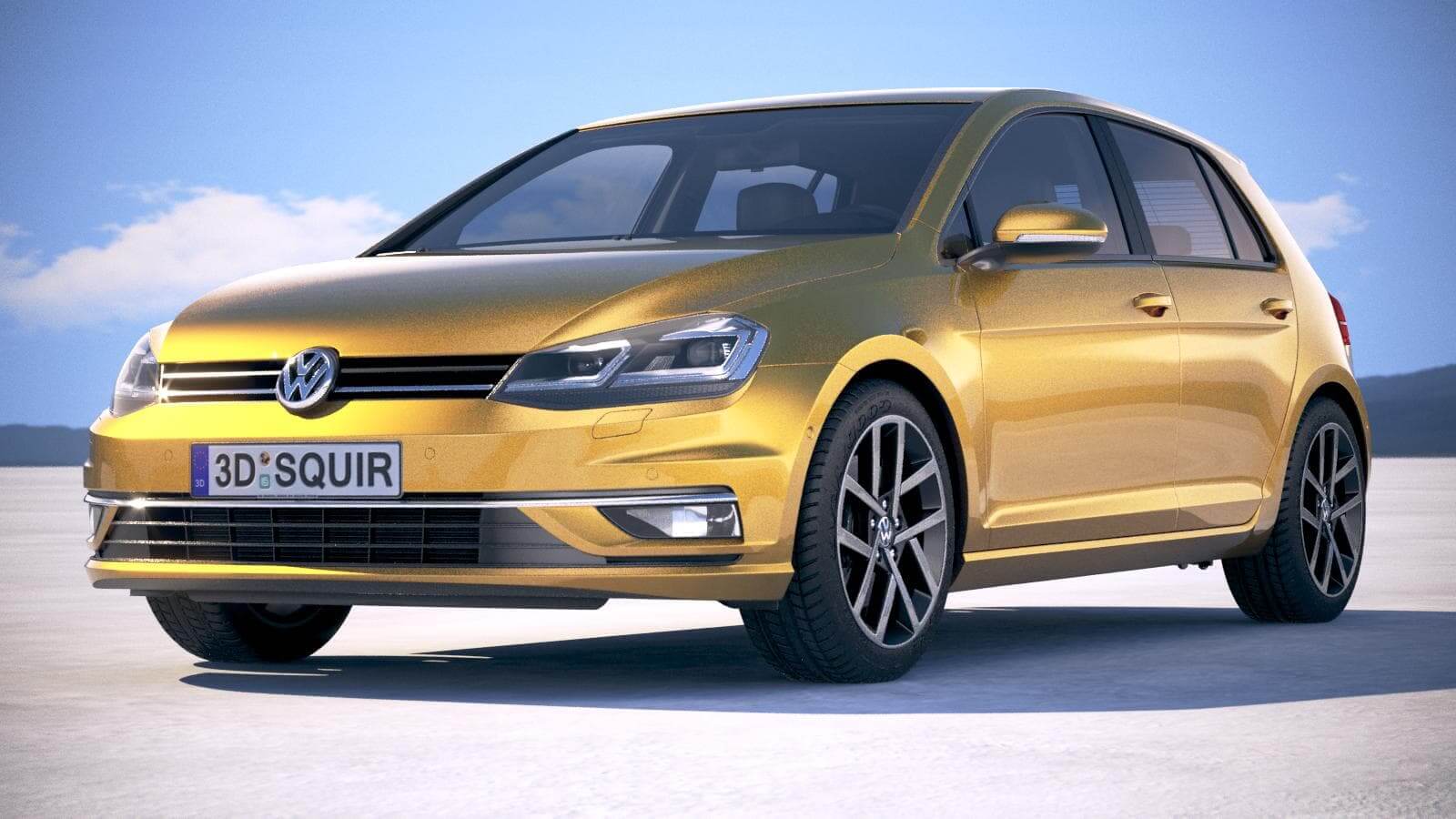 Volkswagen Golf TDI 2017 - 3D Model by SQUIR