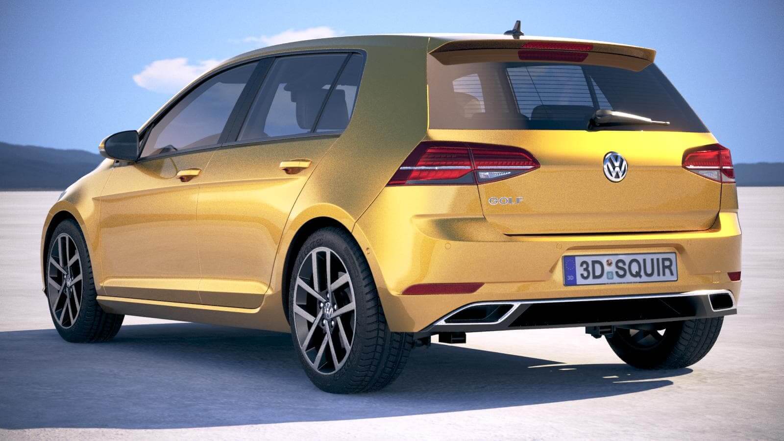 Volkswagen Golf TDI 2017 - 3D Model by SQUIR