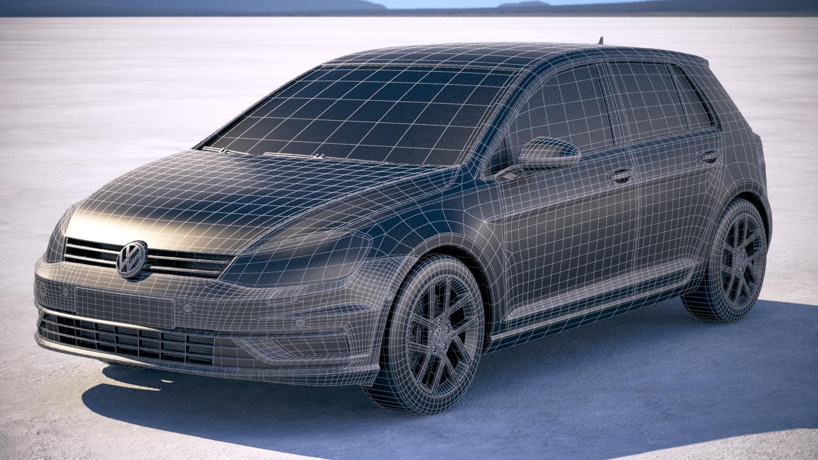 Volkswagen Golf TDI 2017 - 3D Model by SQUIR