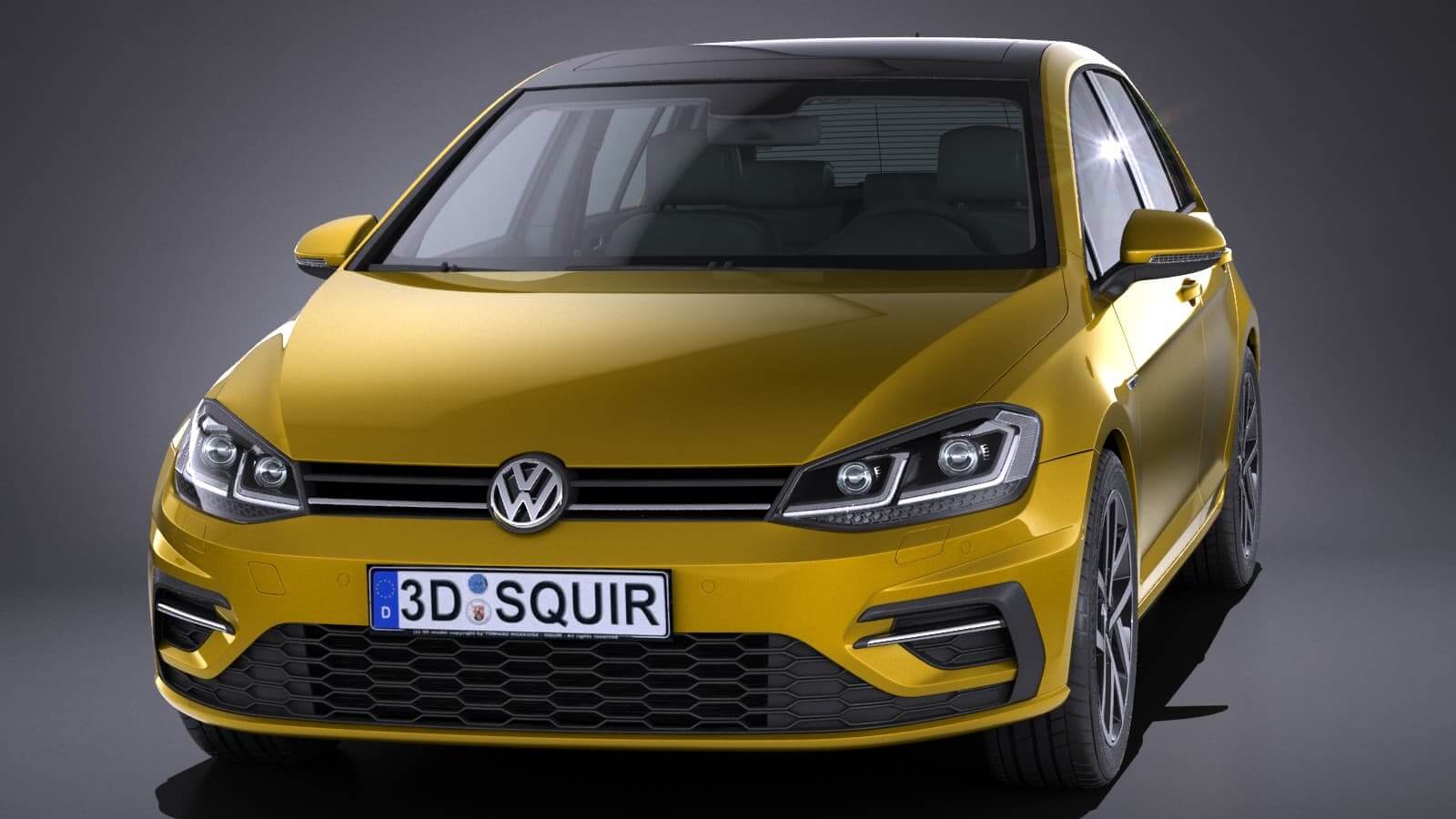 Volkswagen Golf TSI 2017 - 3D Model by SQUIR