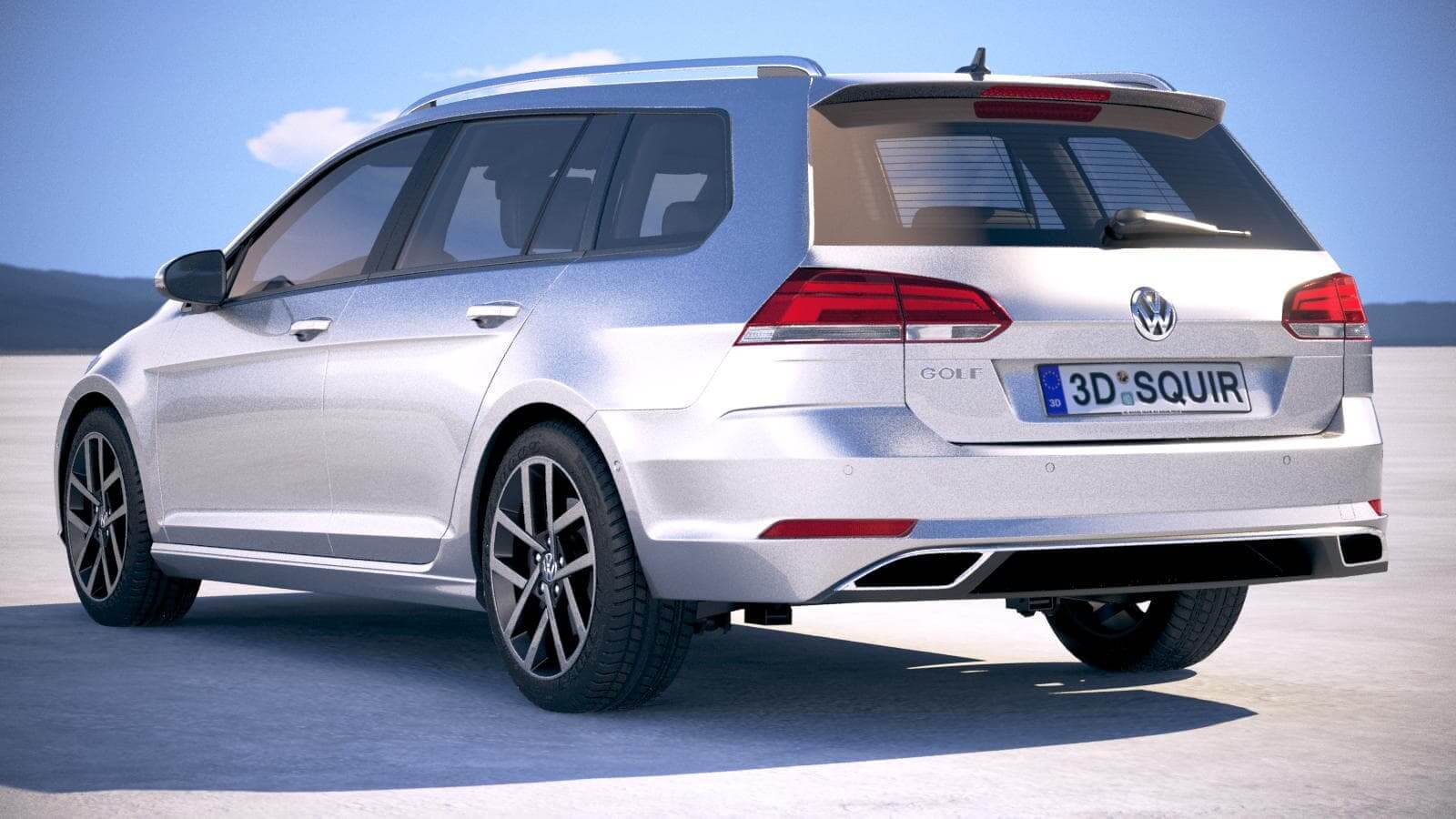 Volkswagen Golf Variant 2017 - 3D Model by SQUIR
