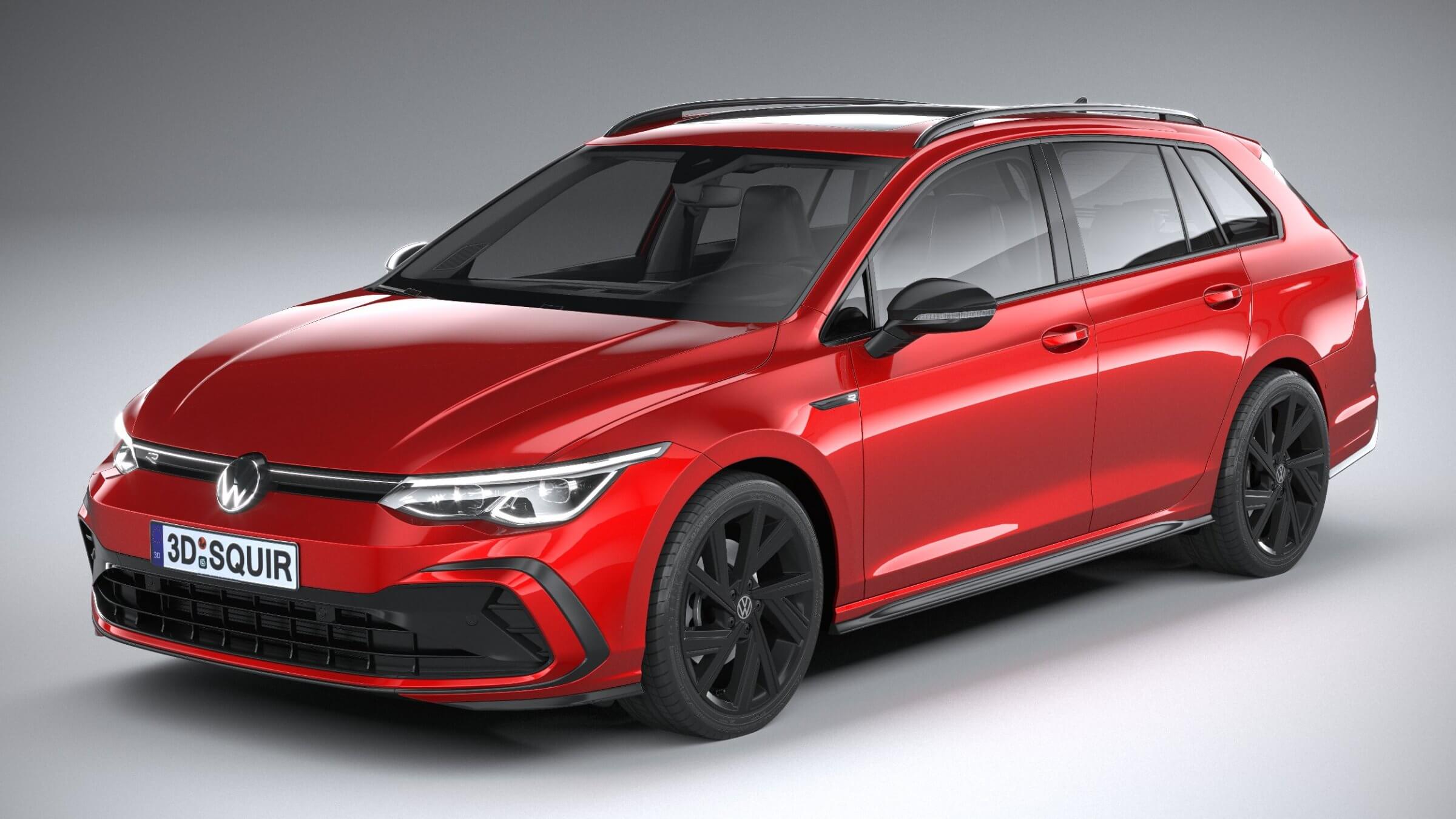 Volkswagen Golf Variant R-line 2021 3D Model by SQUIR