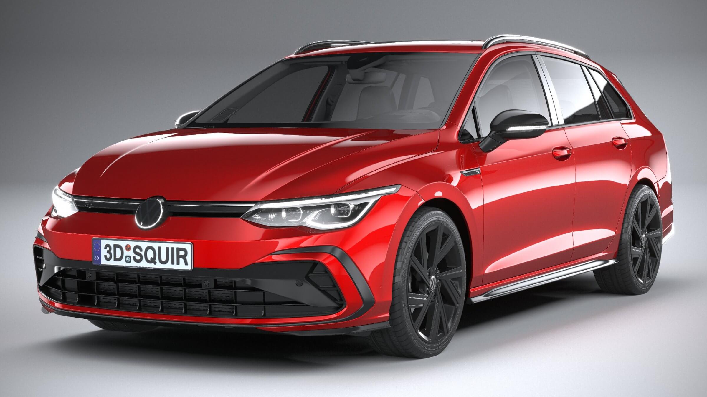 Volkswagen Golf Variant R-line 2021 3D Model by SQUIR
