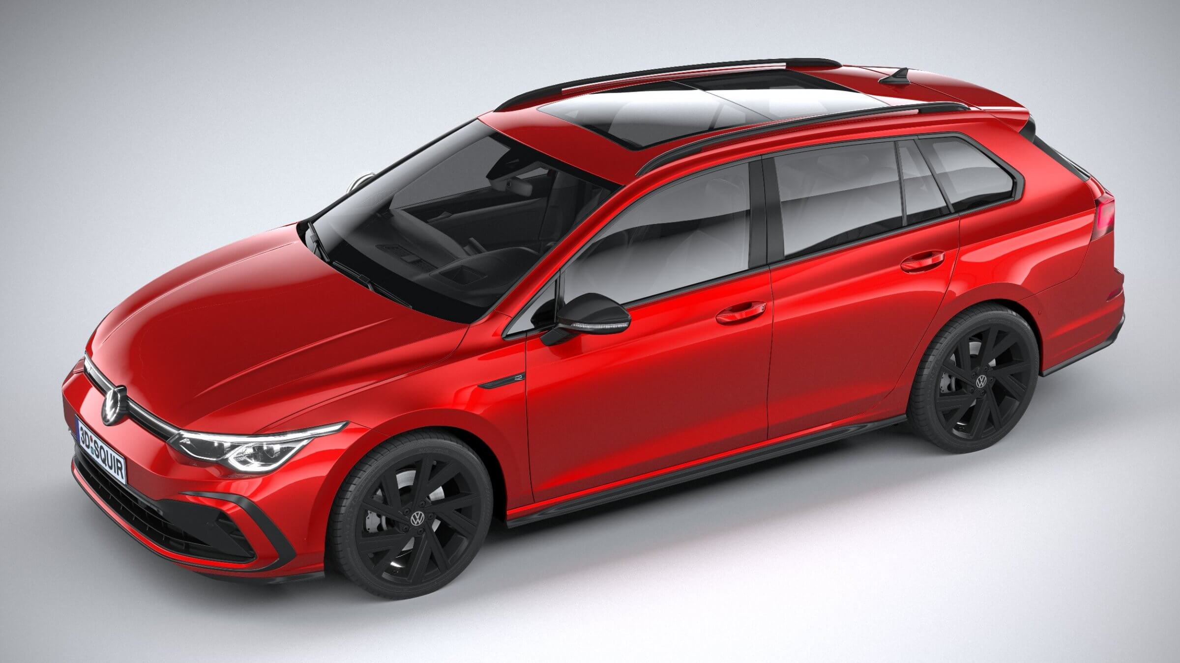 Volkswagen Golf Variant R-line 2021 3D Model by SQUIR