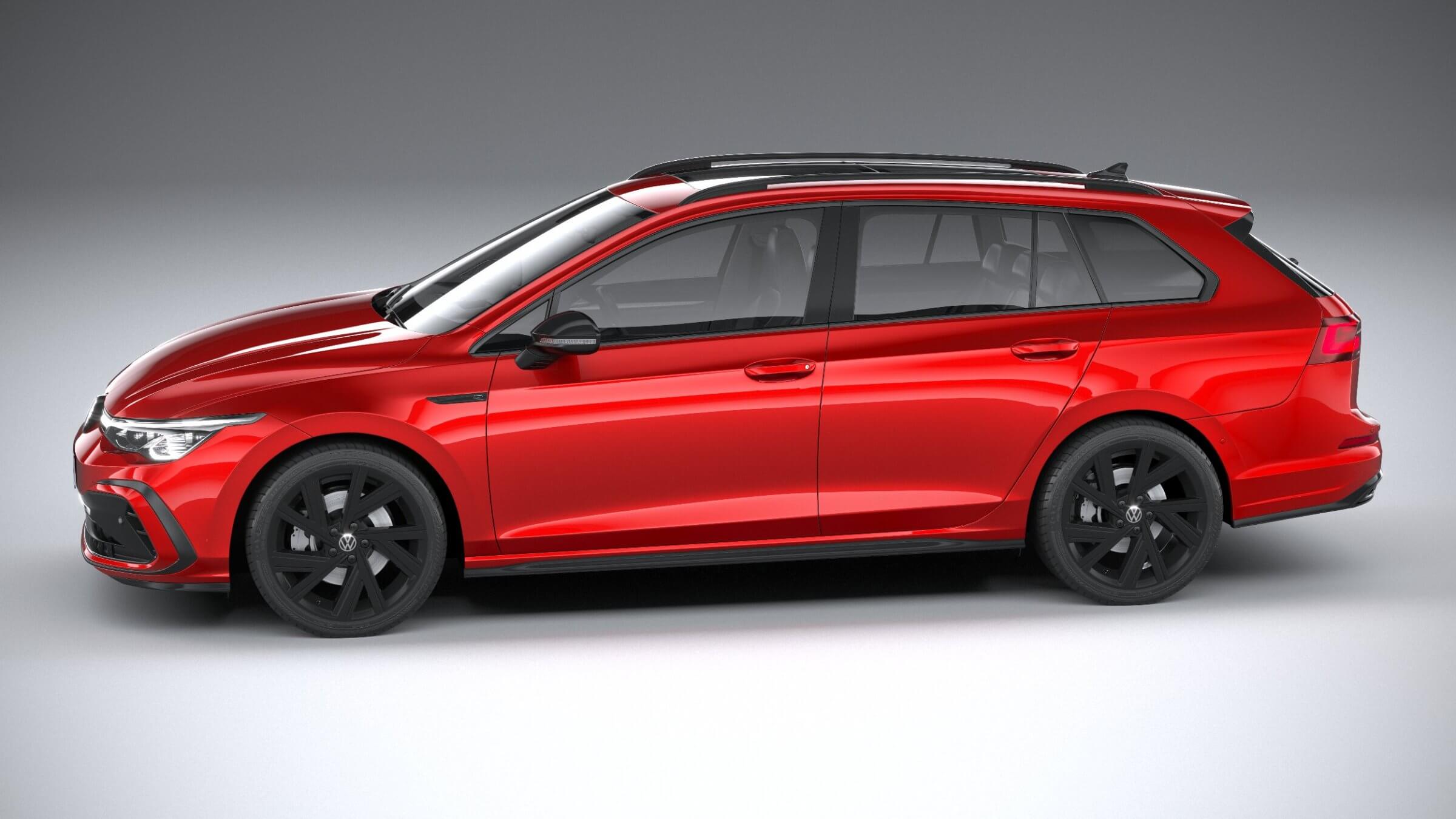 Volkswagen Golf Variant R-line 2021 3D Model by SQUIR