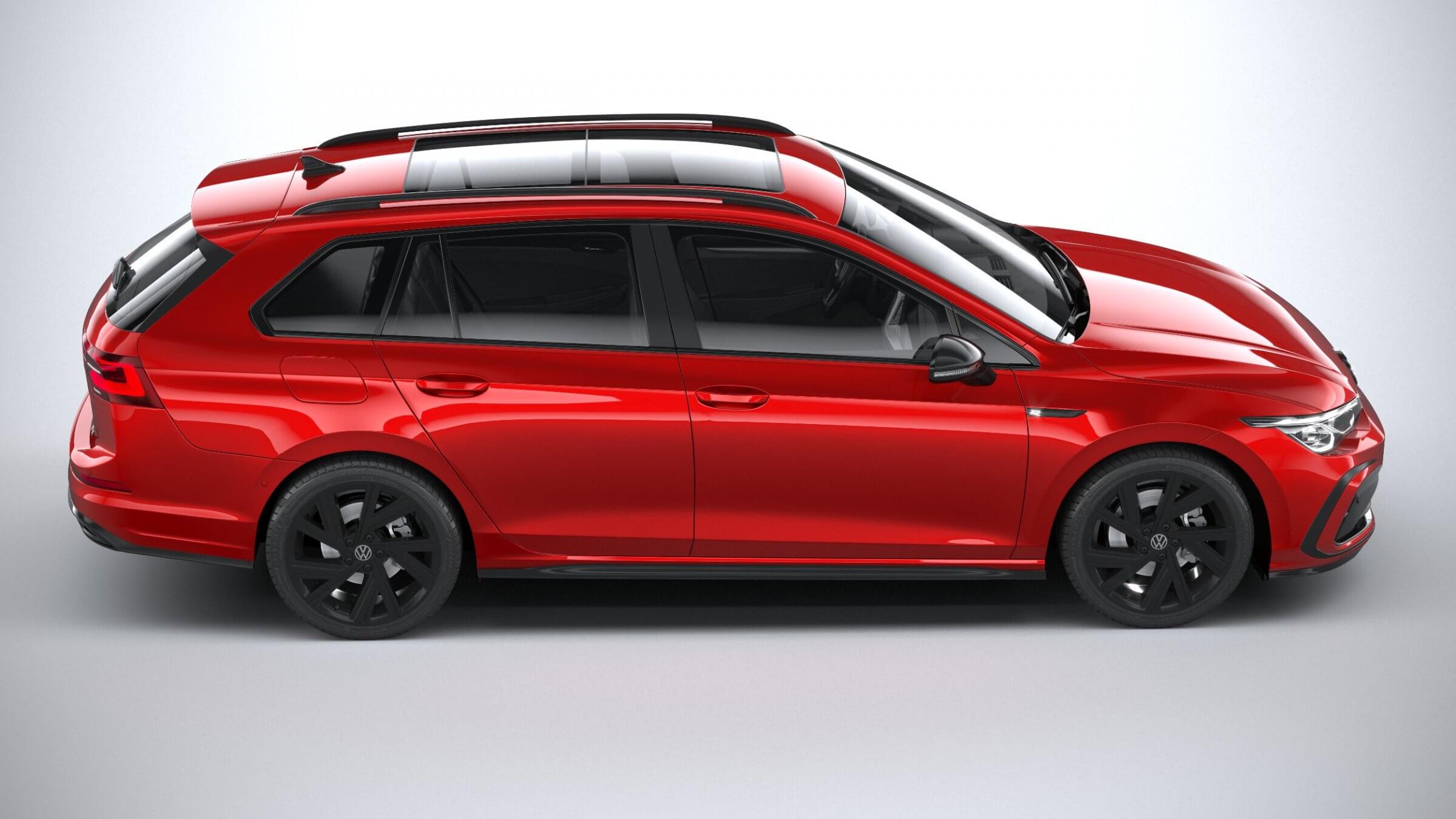 Volkswagen Golf Variant R-line 2021 3D Model by SQUIR