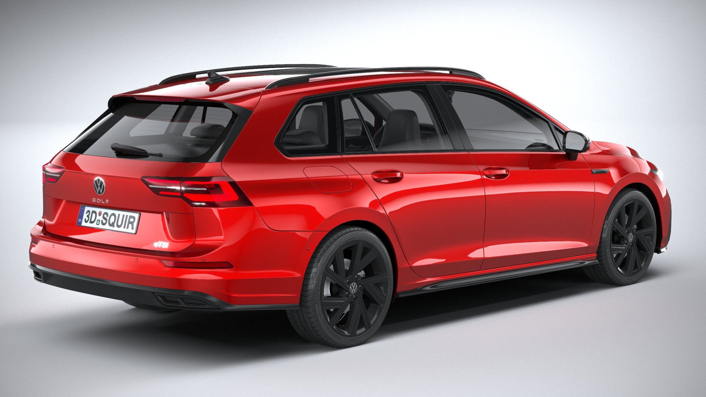 Volkswagen Golf Variant R-line 2021 3D Model by SQUIR