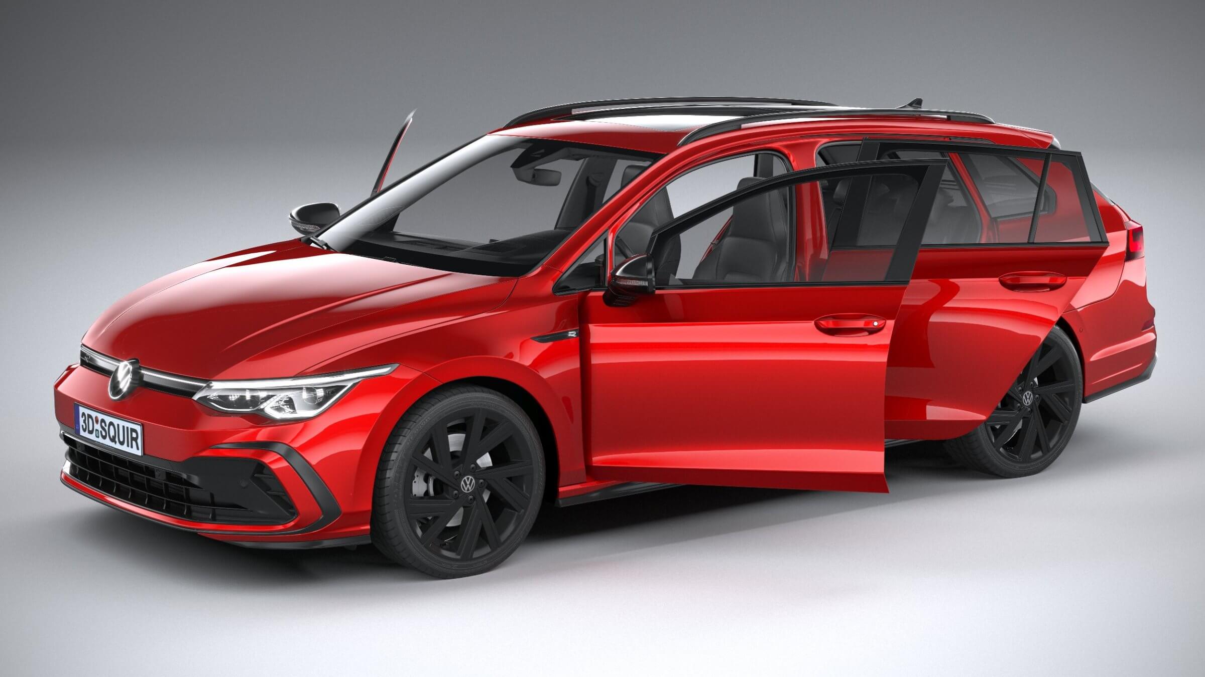 Volkswagen Golf Variant R-line 2021 3D Model by SQUIR