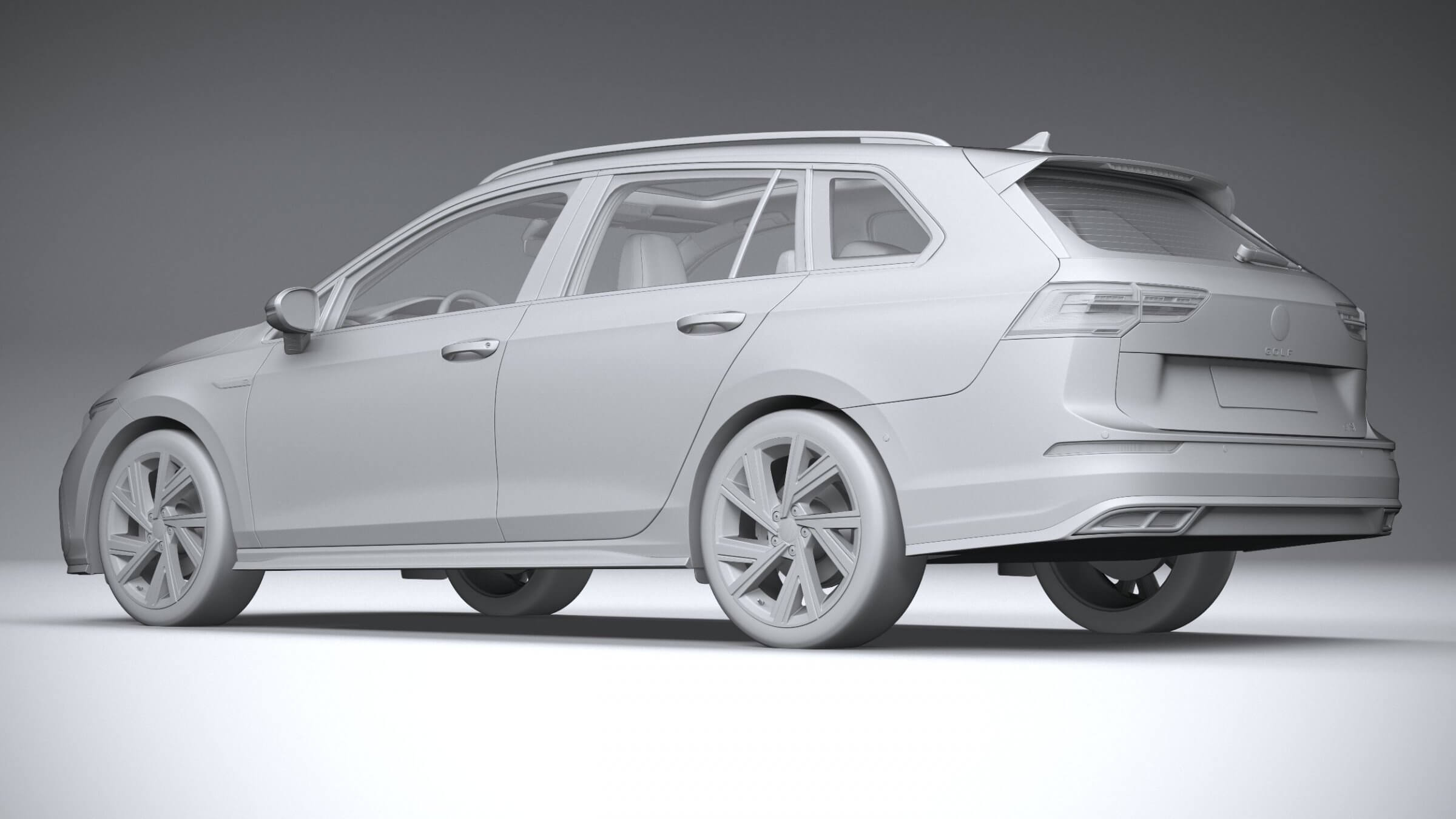 Volkswagen Golf Variant R-line 2021 3D Model by SQUIR