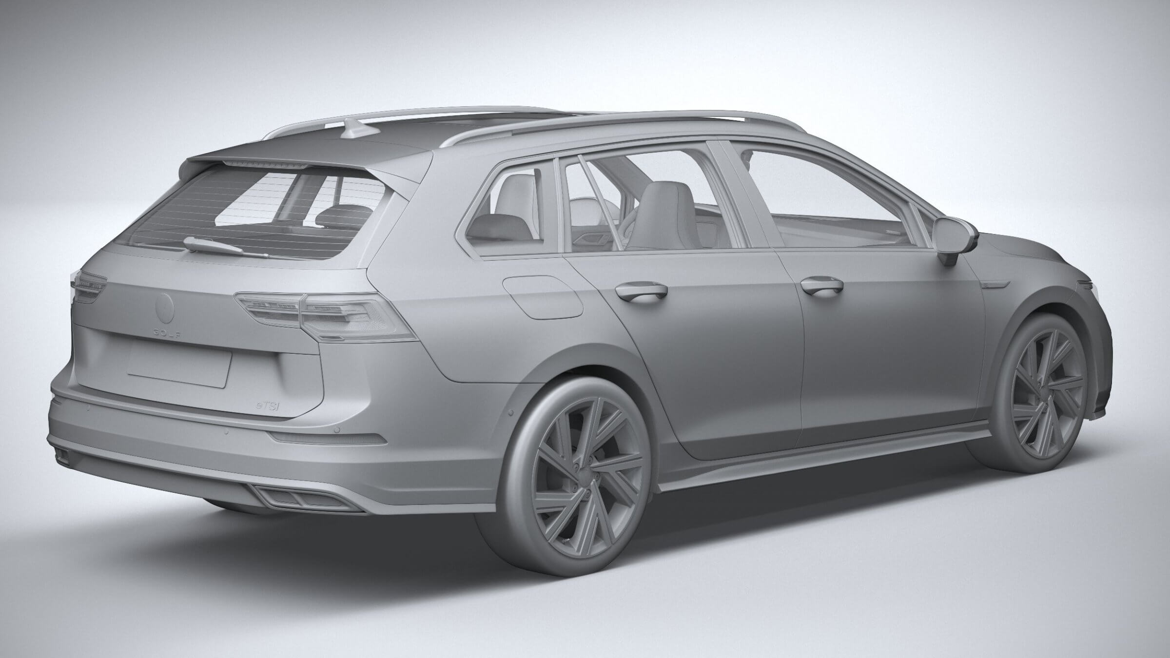 Volkswagen Golf Variant R-line 2021 3D Model by SQUIR