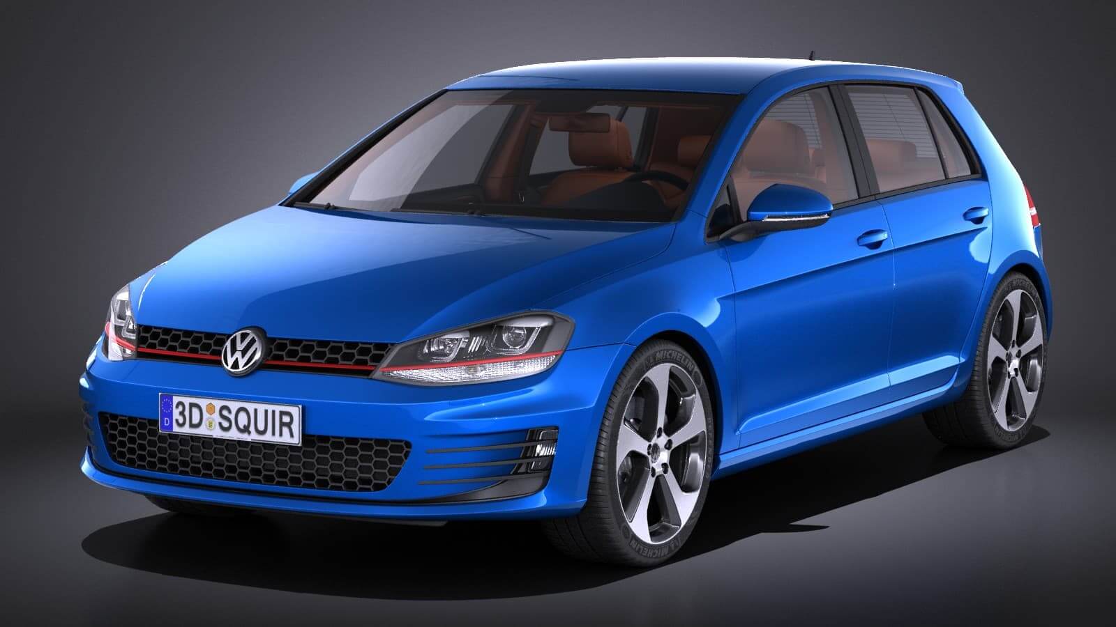 Volkswagen Golf VII GTI 2017 - 3D Model by SQUIR