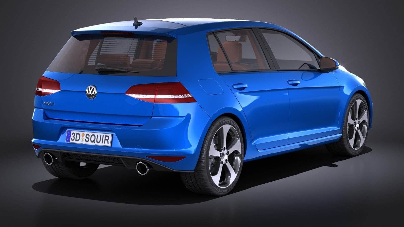 Volkswagen Golf VII GTI 2017 - 3D Model by SQUIR