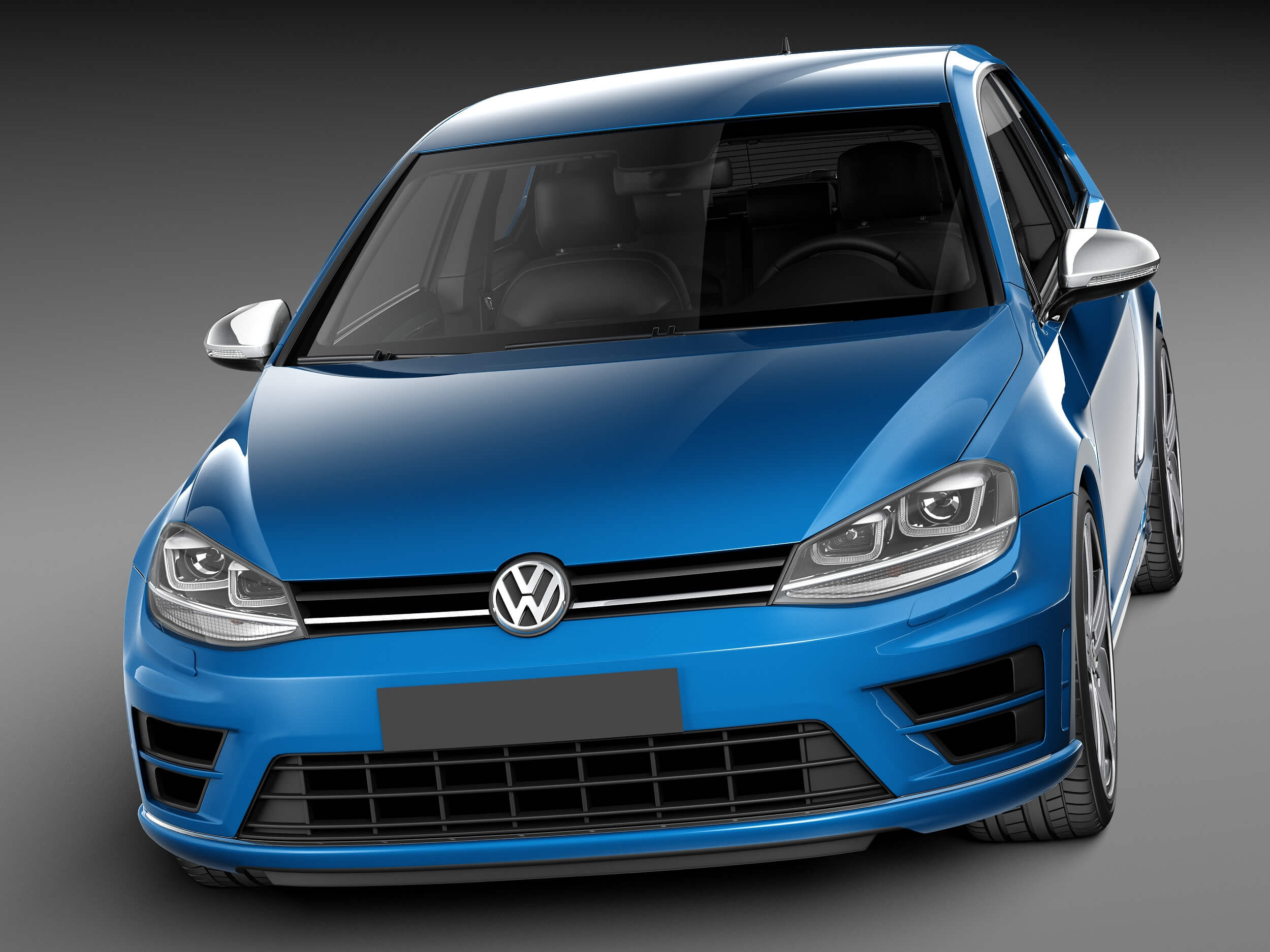 Volkswagen Golf VII R 2014 - 3D Model by SQUIR