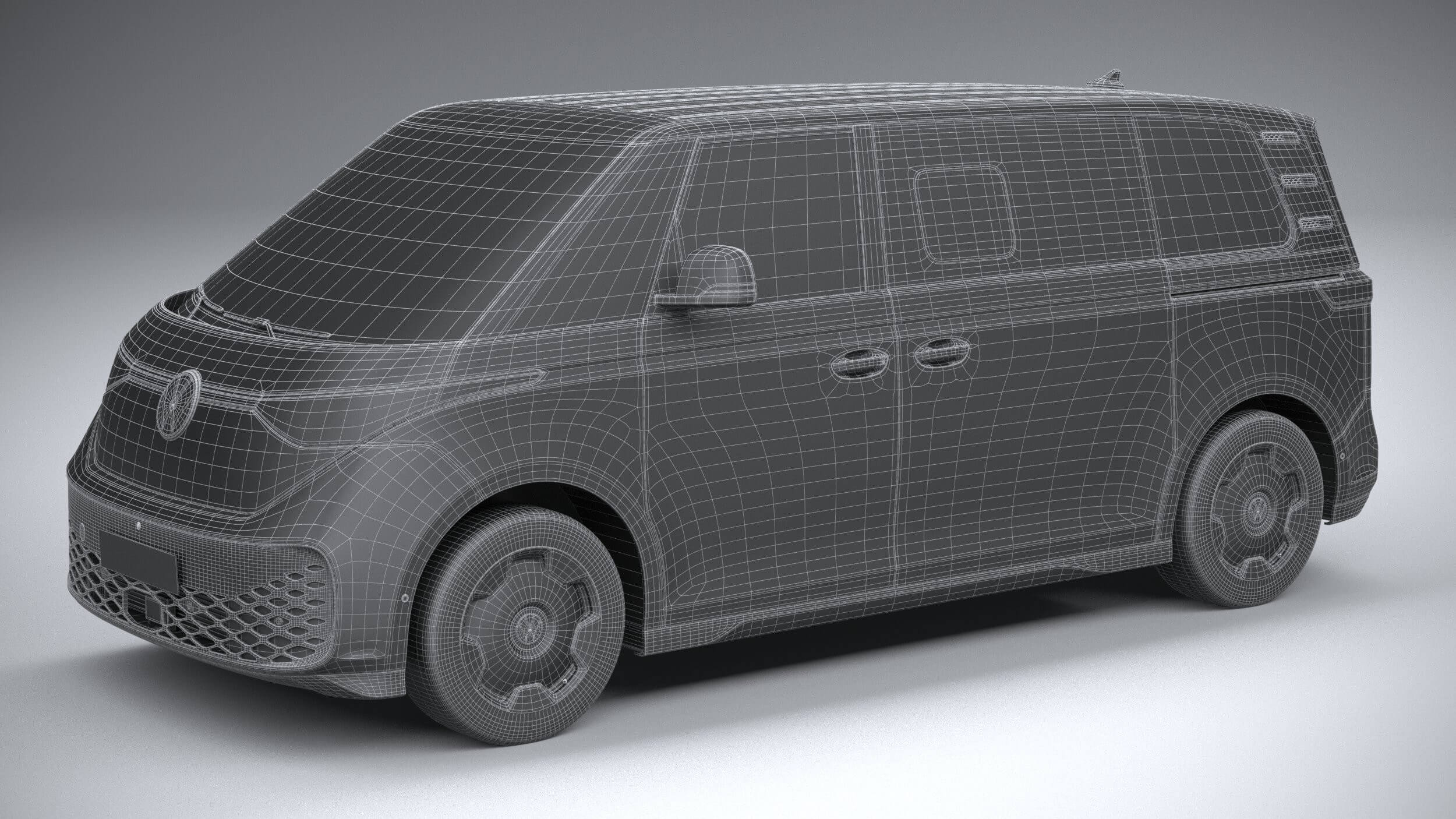 Volkswagen ID Buzz LWB 2023 - 3D Model by SQUIR