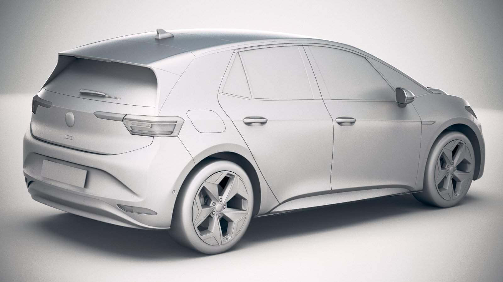 Volkswagen ID3 First Edition 2020 (V-Ray) 3D Model by SQUIR