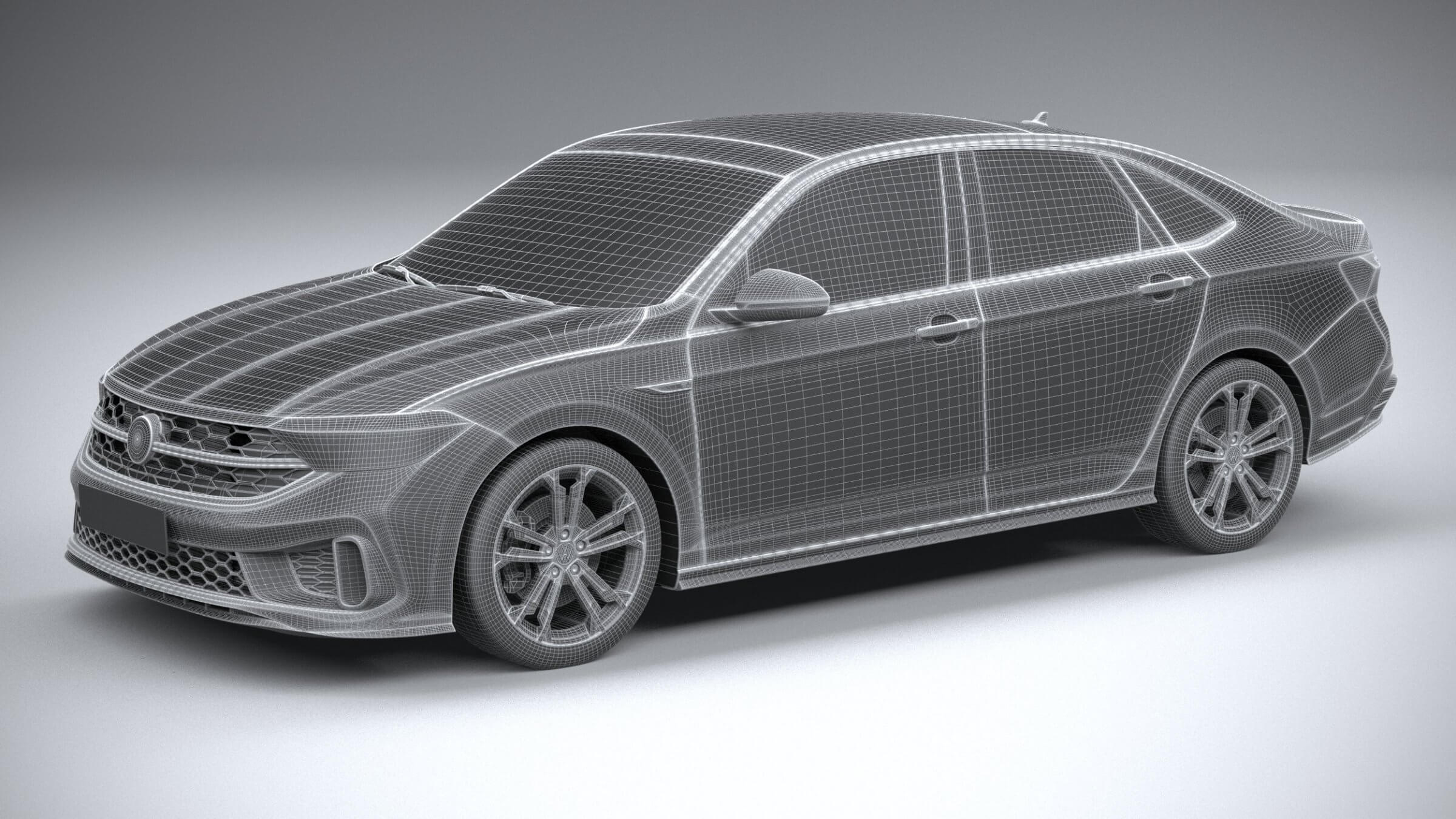Volkswagen Jetta GLI 2022 - 3D Model by SQUIR
